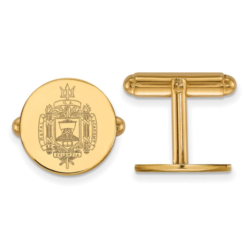 Logoart Sterling Silver Gp Navy Crest Cuff Link - Walmart.com