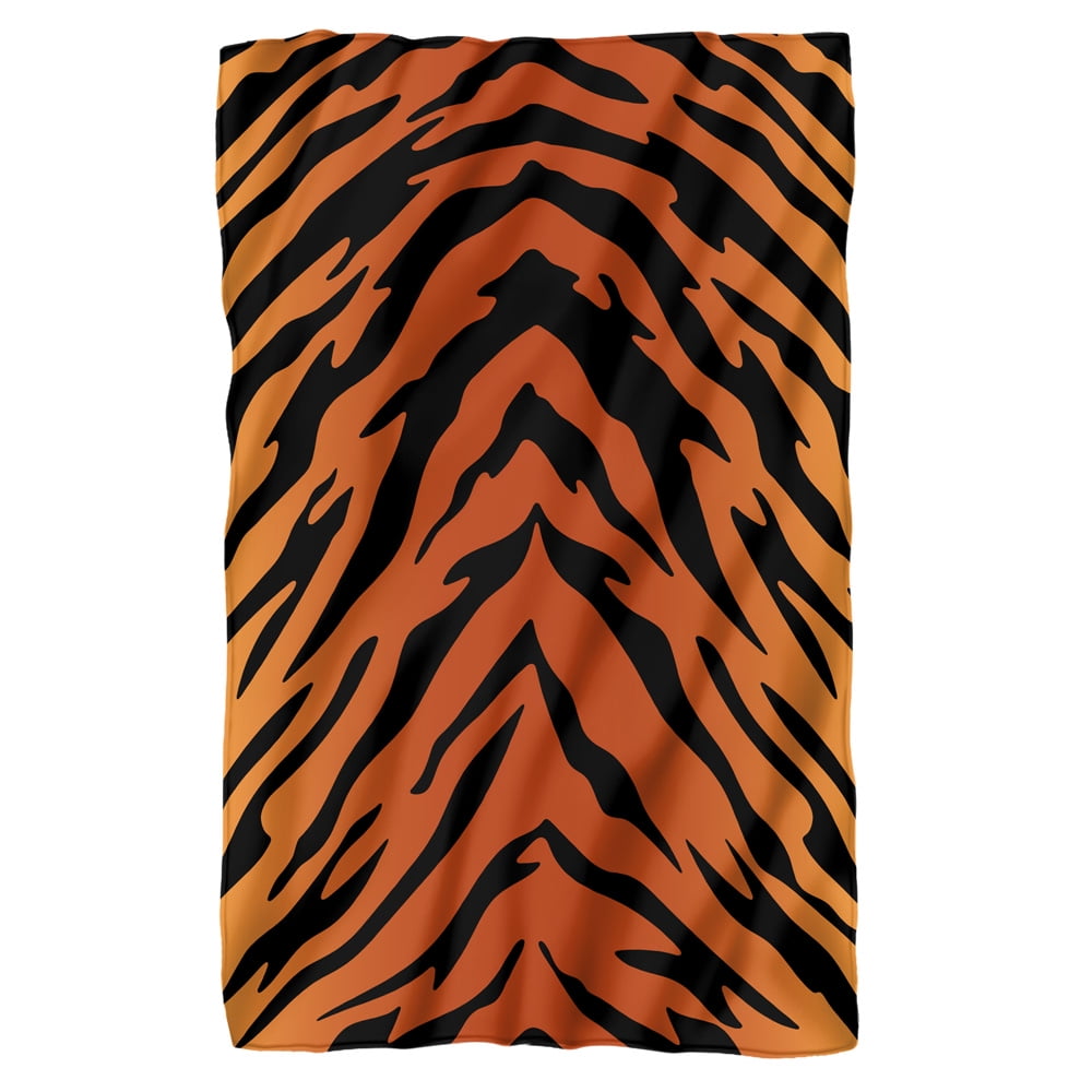 Logovision Tiger Print Fleece Blanket 36' x 58' - Walmart.com