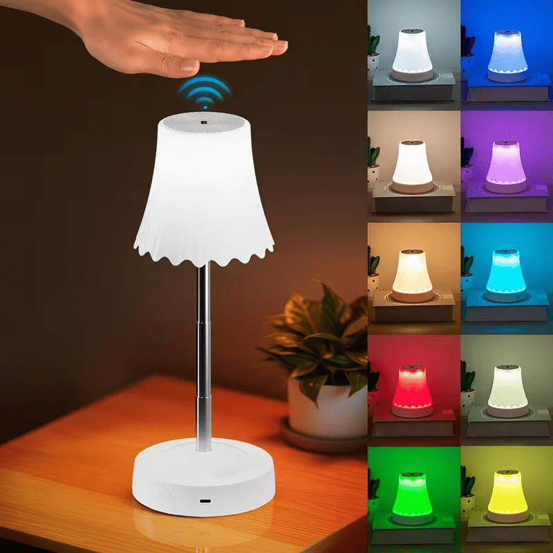 Lohew Gesture Control Rechargeable Table Lamp Cordless, 3-Level Height ...