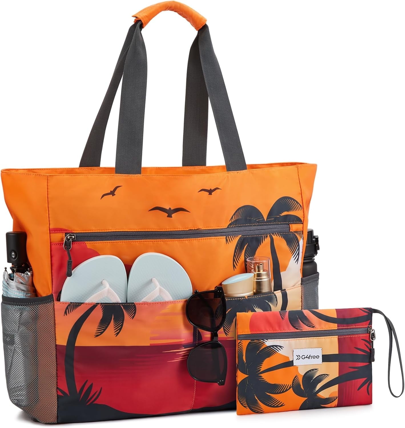 Lohol Beach Bag, Waterproof Sandproof Beach Tote Bag, Large Capacity ...
