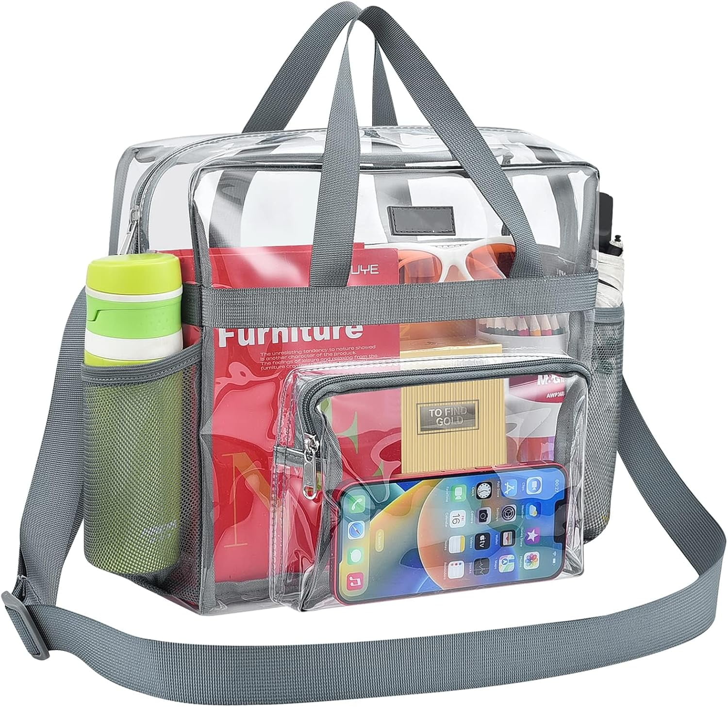 Lohol Clear Bag Stadium Approved 12×6×12 Clear bag for Stadium Events ...