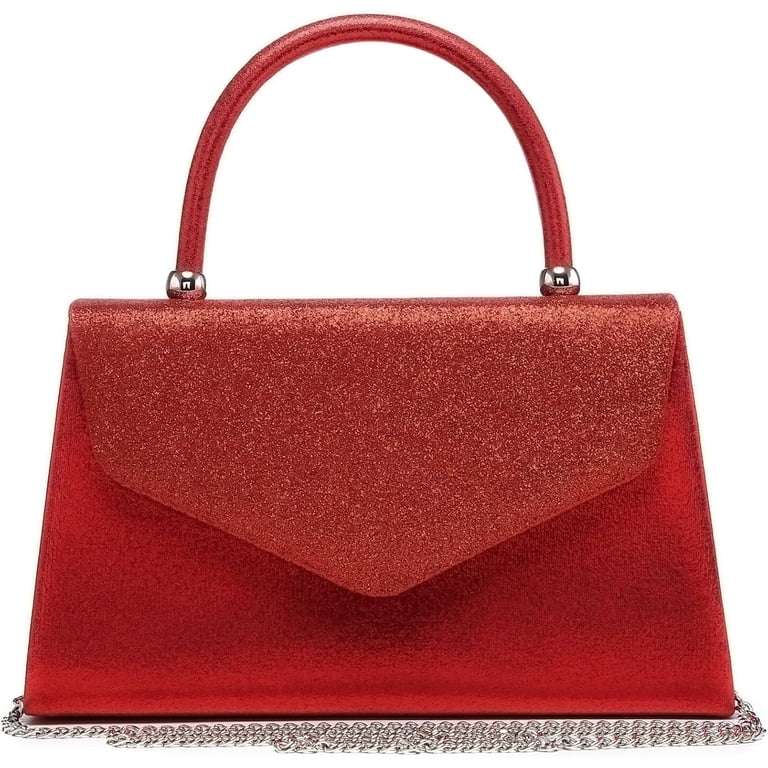 Red Clutch Purses For Women Formal Women's Evening Bag Envelope Clutch ...