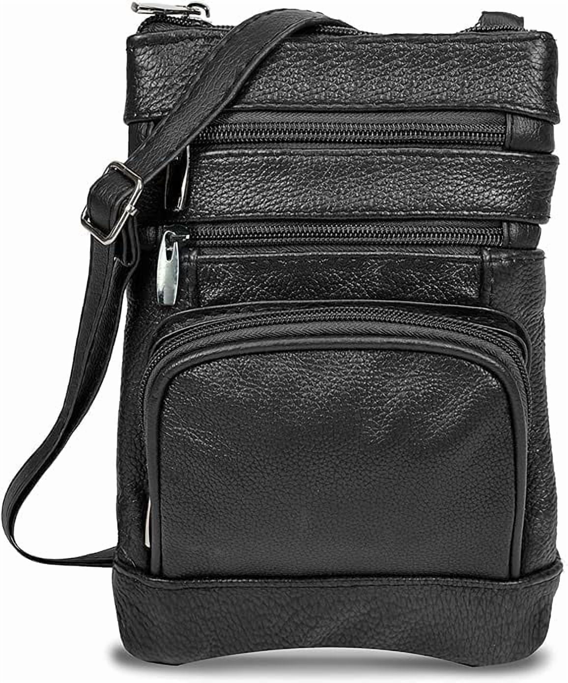 Lohol leather Crossbody Purses for Women, Multi Pocket Crossbody Purse ...