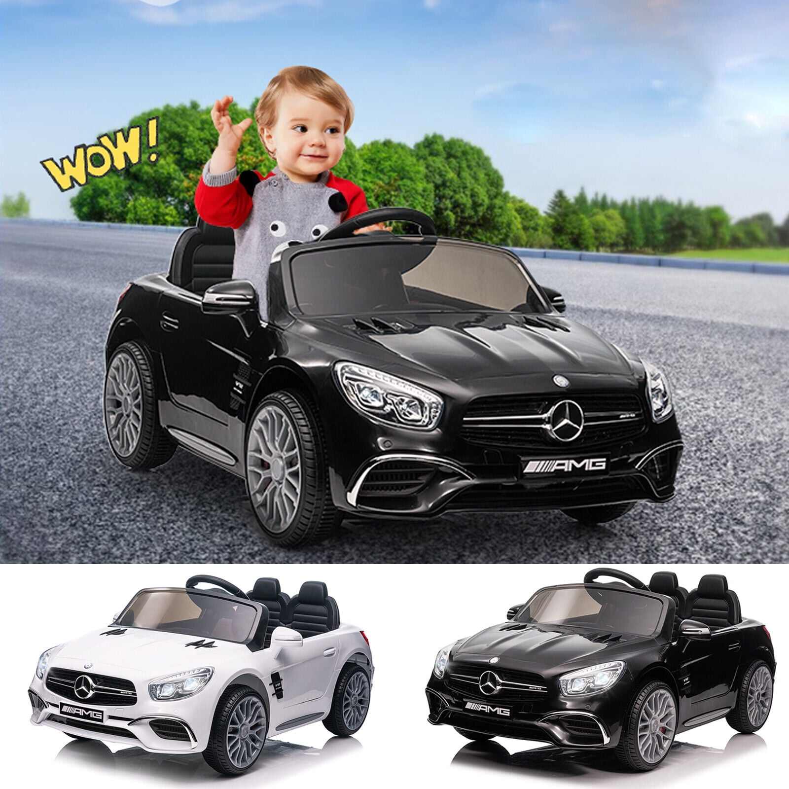 Lohoms 12V Kid Ride On Car, 12V Licensed Mercedes Benz SL65 AMG ...