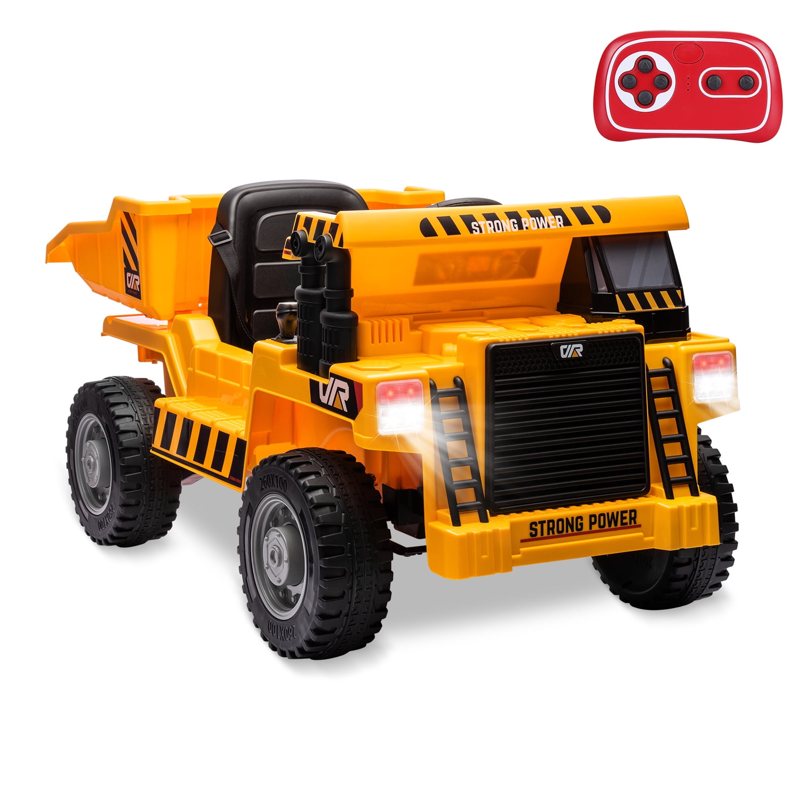 Lohoms 12V Kids Ride On Dump Truck Remote Control Construction Dumper ...