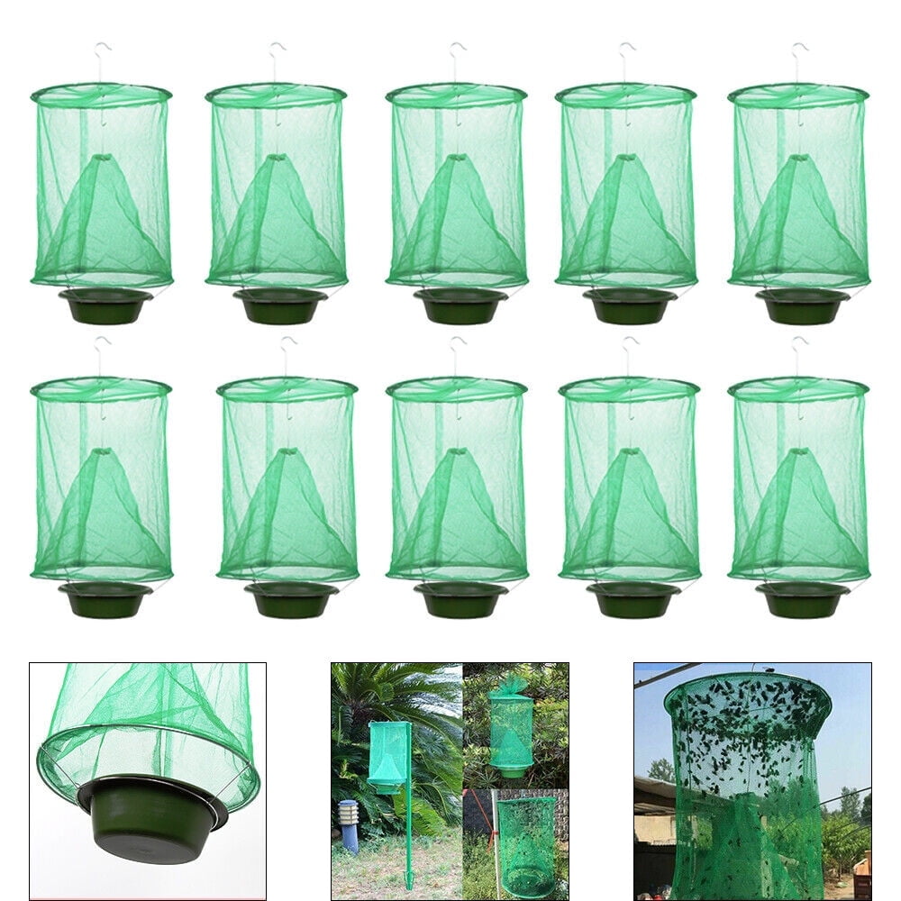 Lohoms Ranch Fly Traps, 10 Packs Outdoor Fly Trap Catcher Killer Bug ...