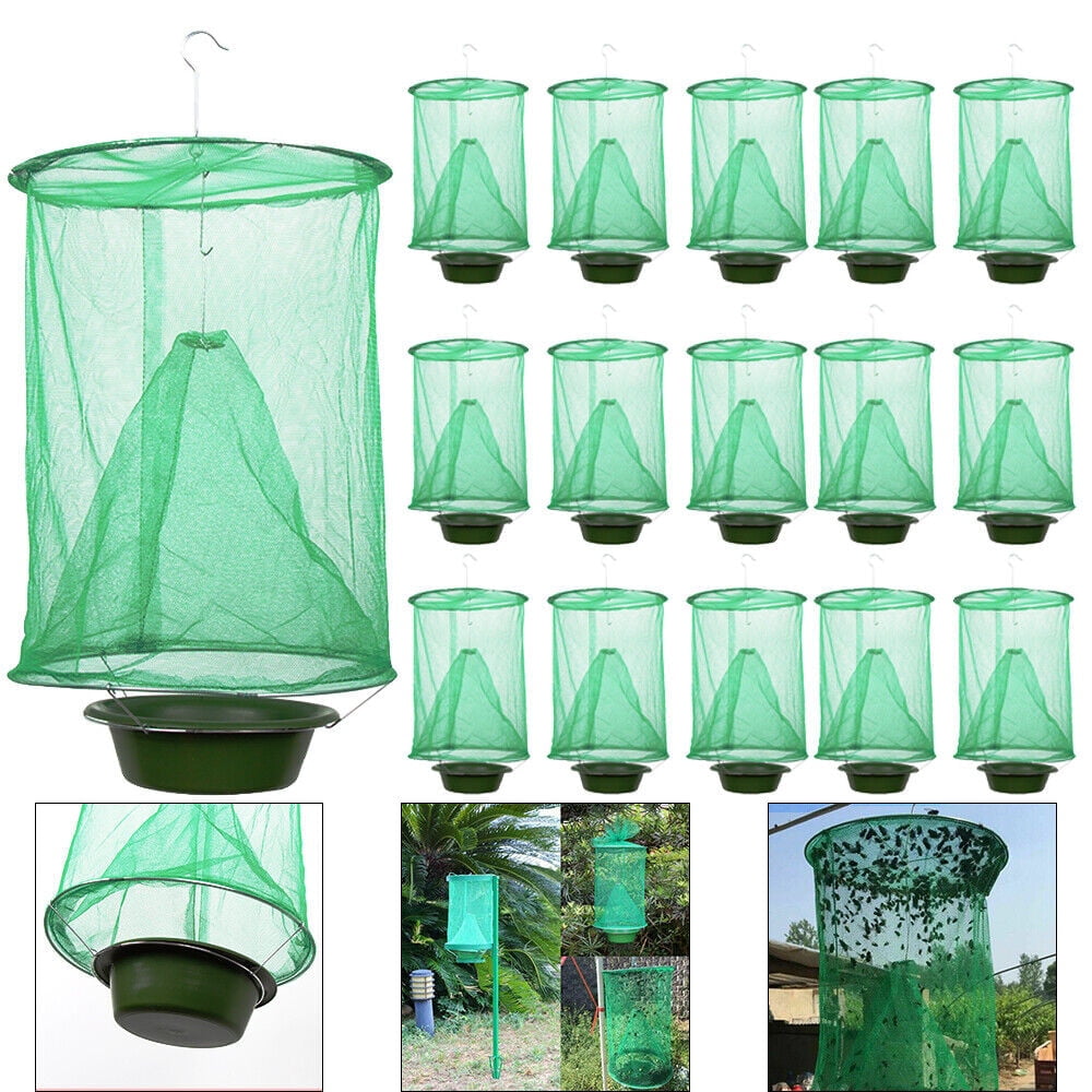 Lohoms Ranch Fly Traps, 50 Packs Outdoor Fly Trap Catcher Killer Bug ...