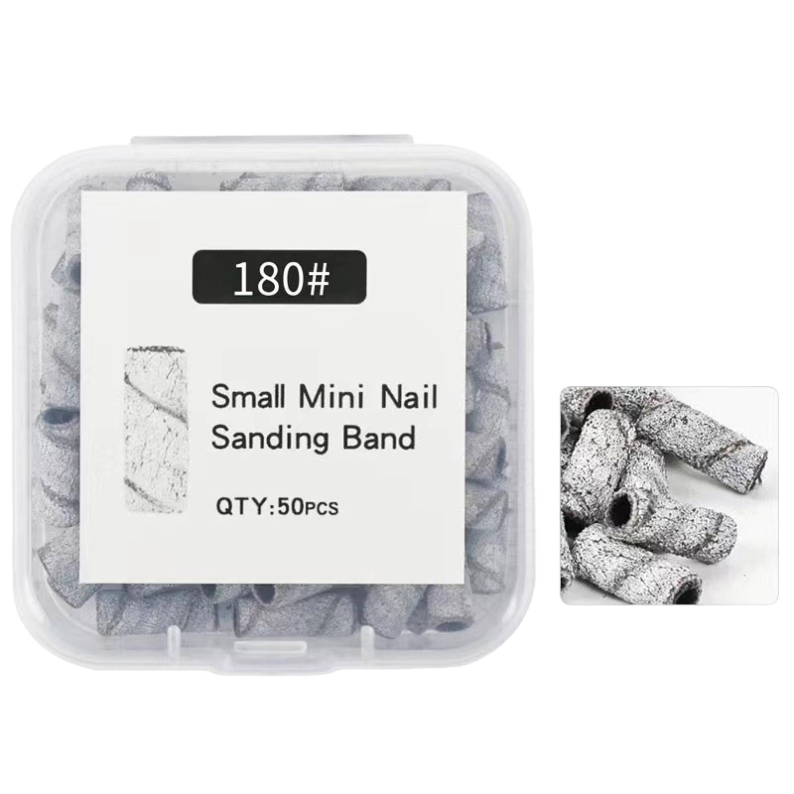 Lohuatrd 1 Box 3mm Nail Drills Sanding Bands Fine Nail Grinding File ...