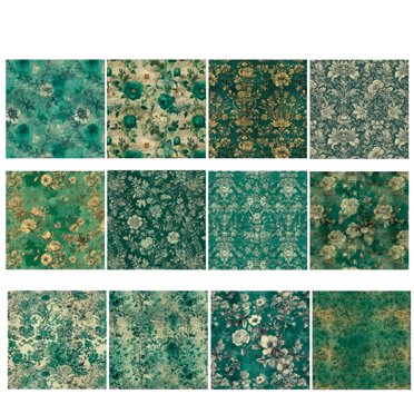 Xinhuadsh 1 Set Floral Scrapbook Paper Pack Double-Sided Cardstock Rich ...