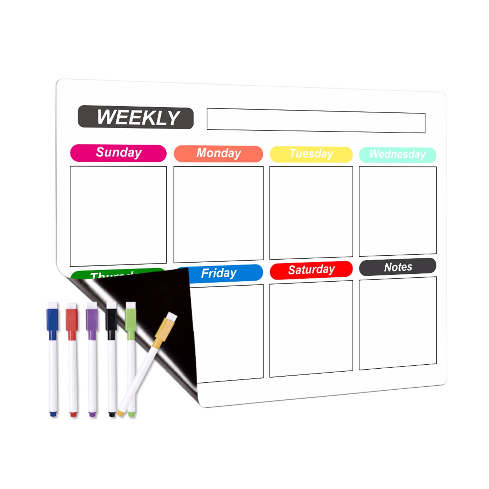 Lohuatrd 1 Set Magnetic Message Board Refrigerator Magnet Erasable ...
