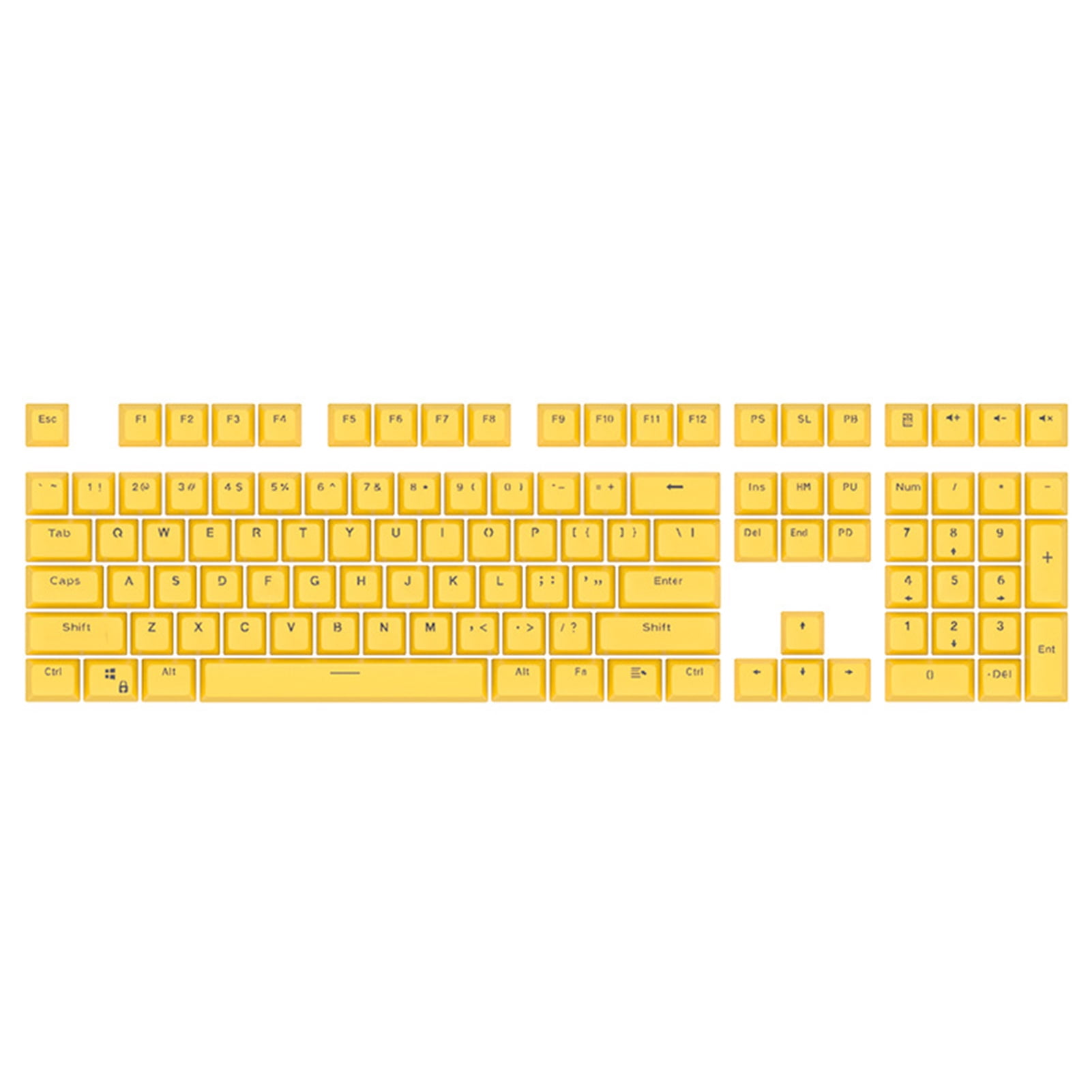 Lohuatrd 108Pcs Universal ABS Backlight Solid Color Keycaps Mechanical ...