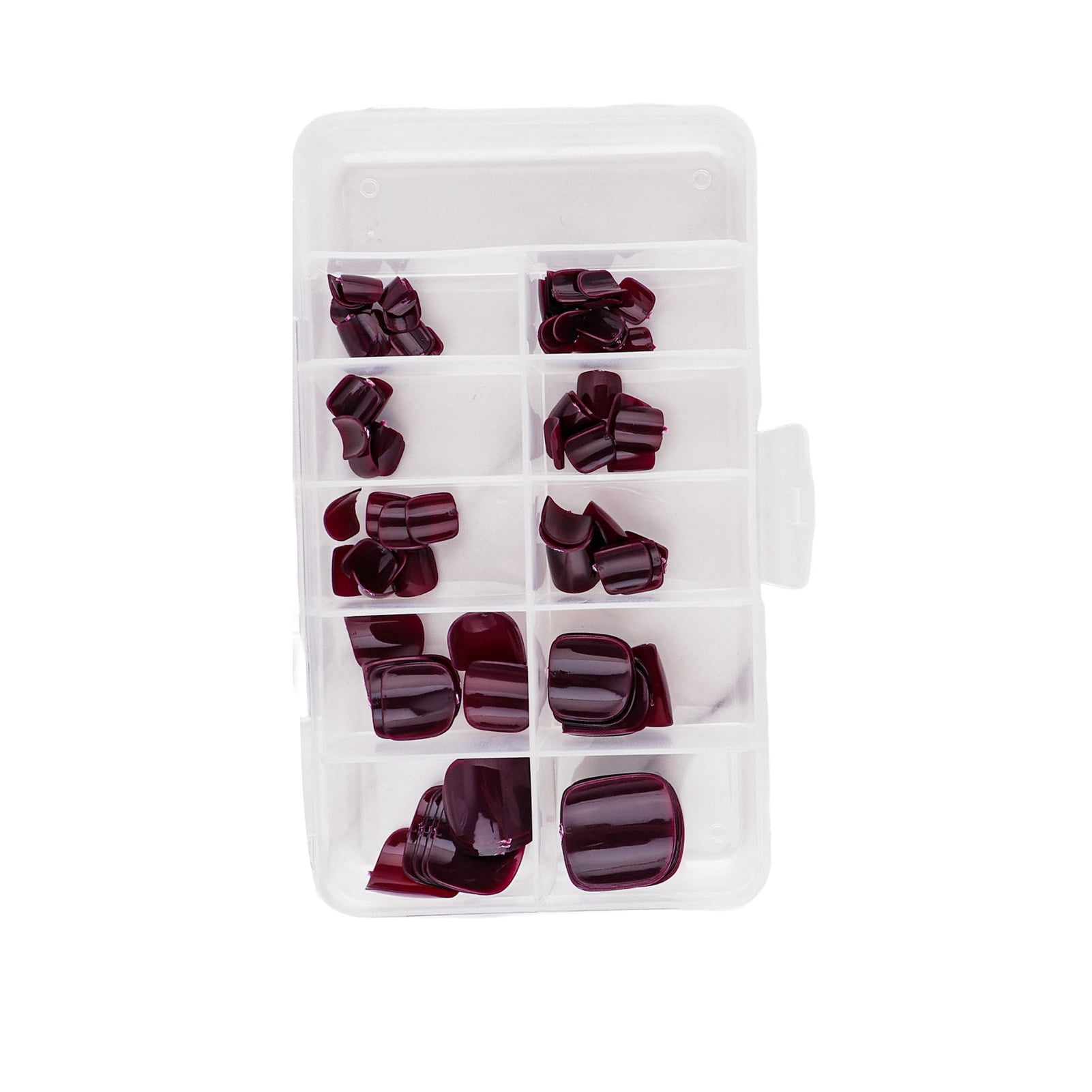 Lohuatrd 120Pcs/Box Multicolored Short Press-on Toenails Solid Color ...