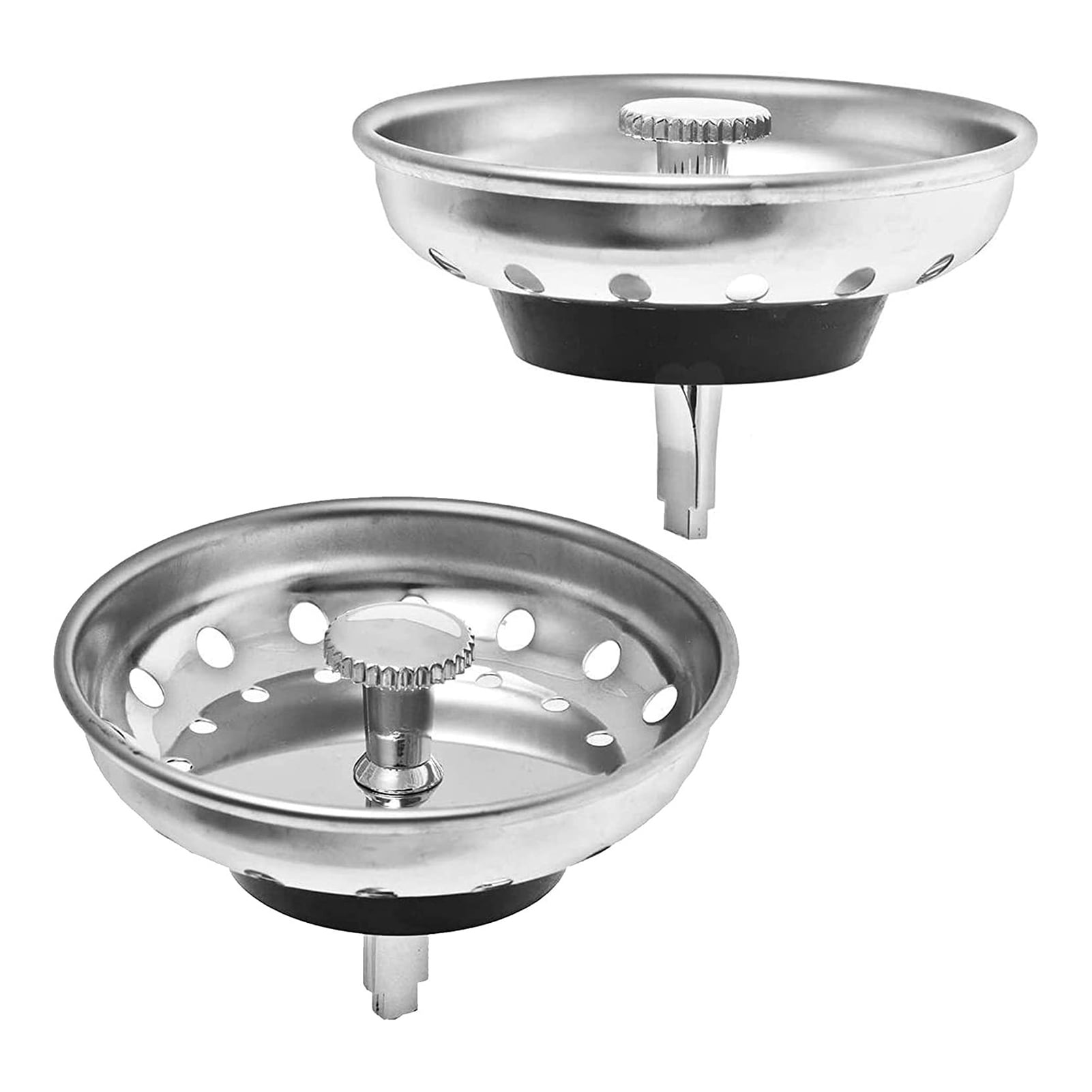 Lohuatrd 2 Pcs Sink Covers Stainless Steel Filter Anti-clog with Center ...