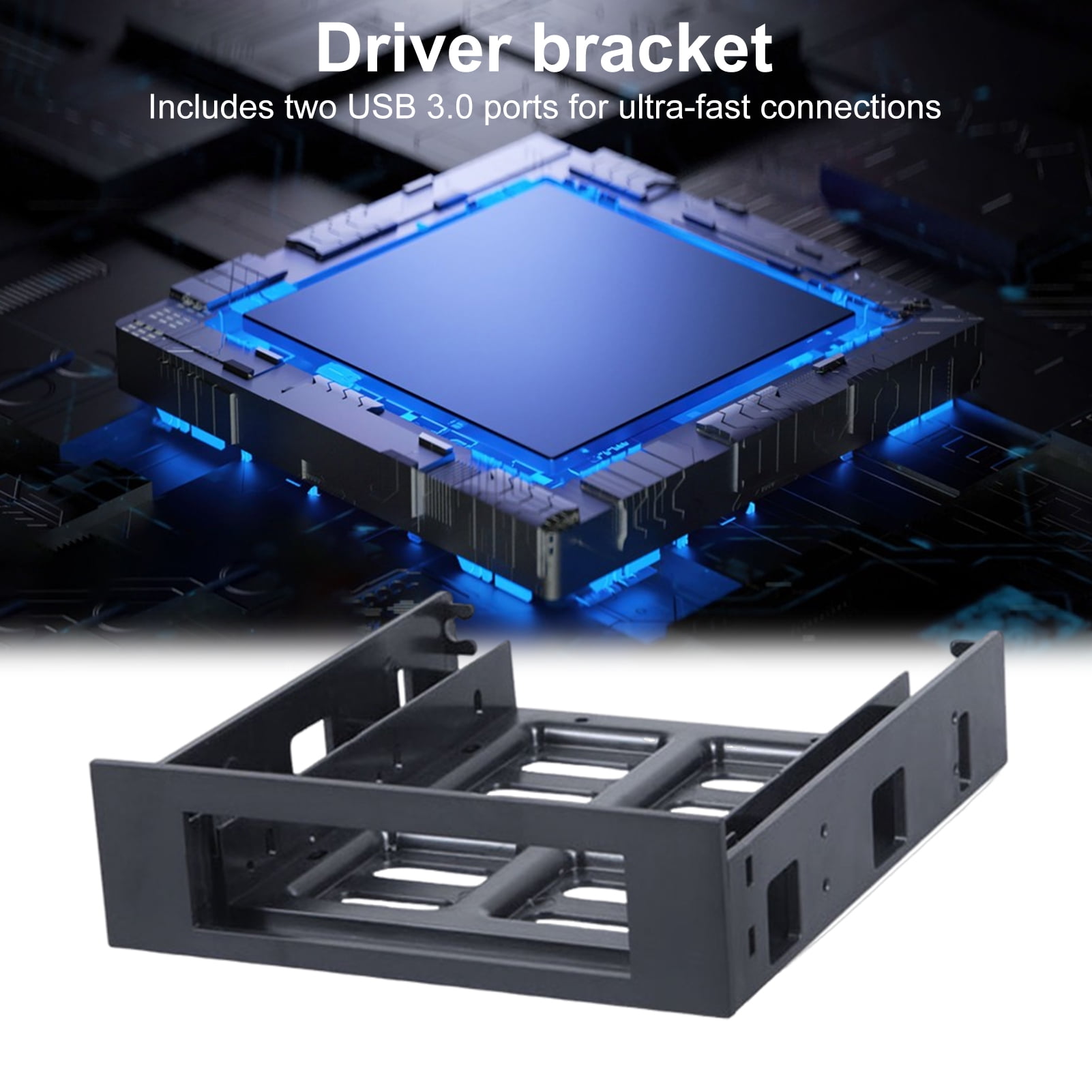 Lohuatrd 5.25-inch Drive Bay Adapter with USB 3.0 Ports High-Speed Data ...