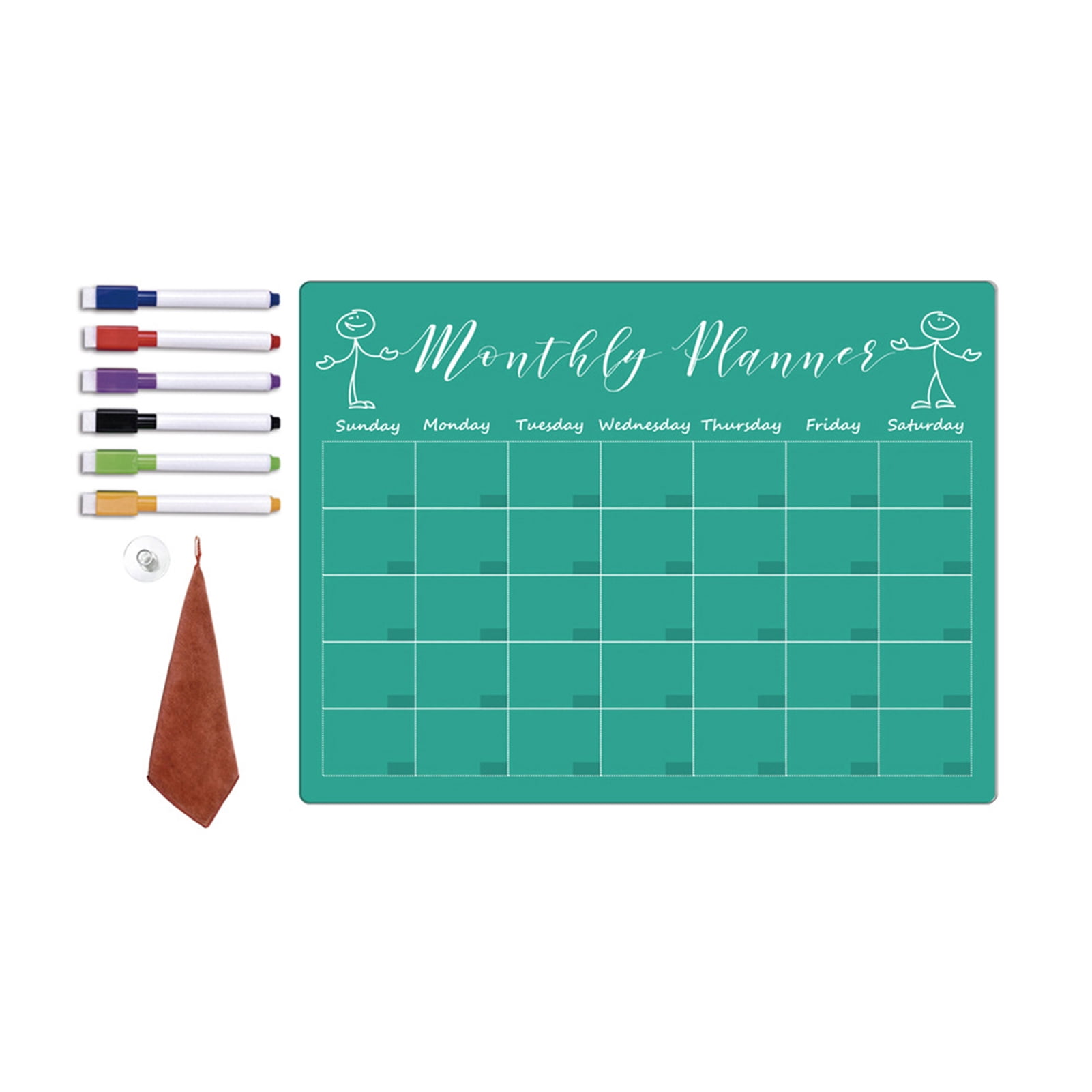 Lohuatrd 9Pcs/Set Weekly Planner for Refrigerator with Dry-Erase ...