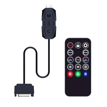 SATA RGB Controller Remote Wireless Large Controller for Computer for ...