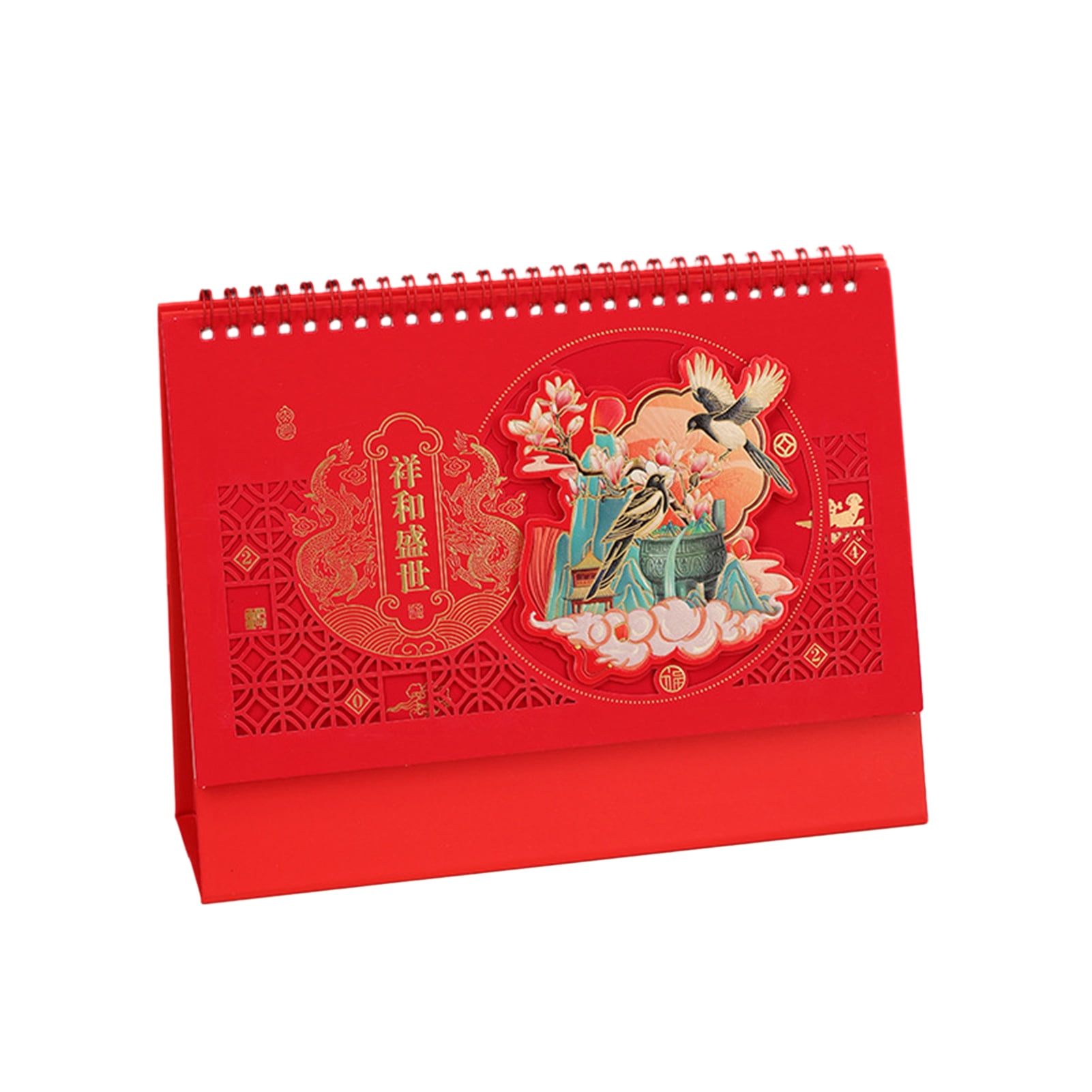 Lohuatrd Desk Calendar Year of The Dragon Monthly Planner Coil Design ...