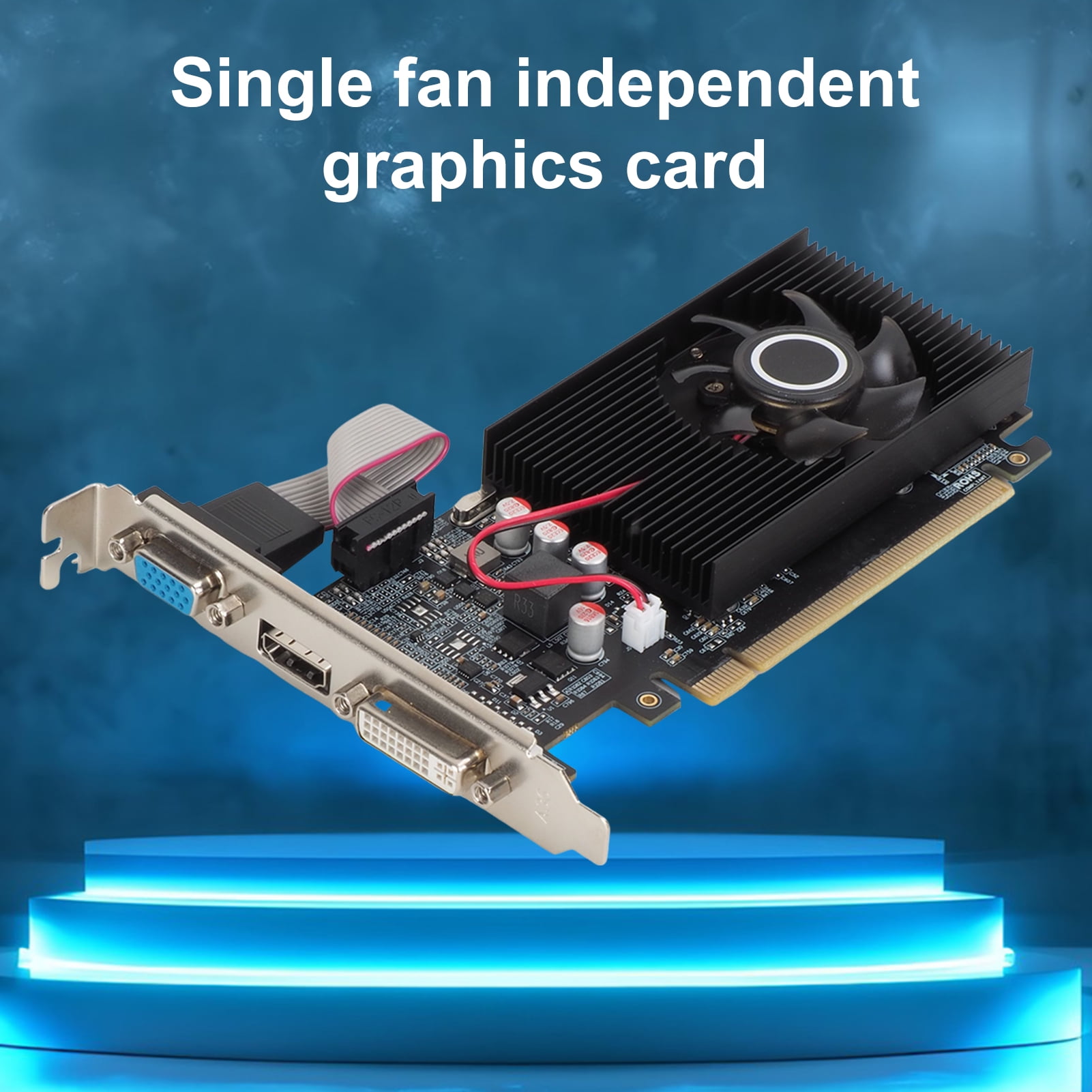 Lohuatrd Graphics Card 2GB DDR3 Video Memory Single Fan Cooling System ...