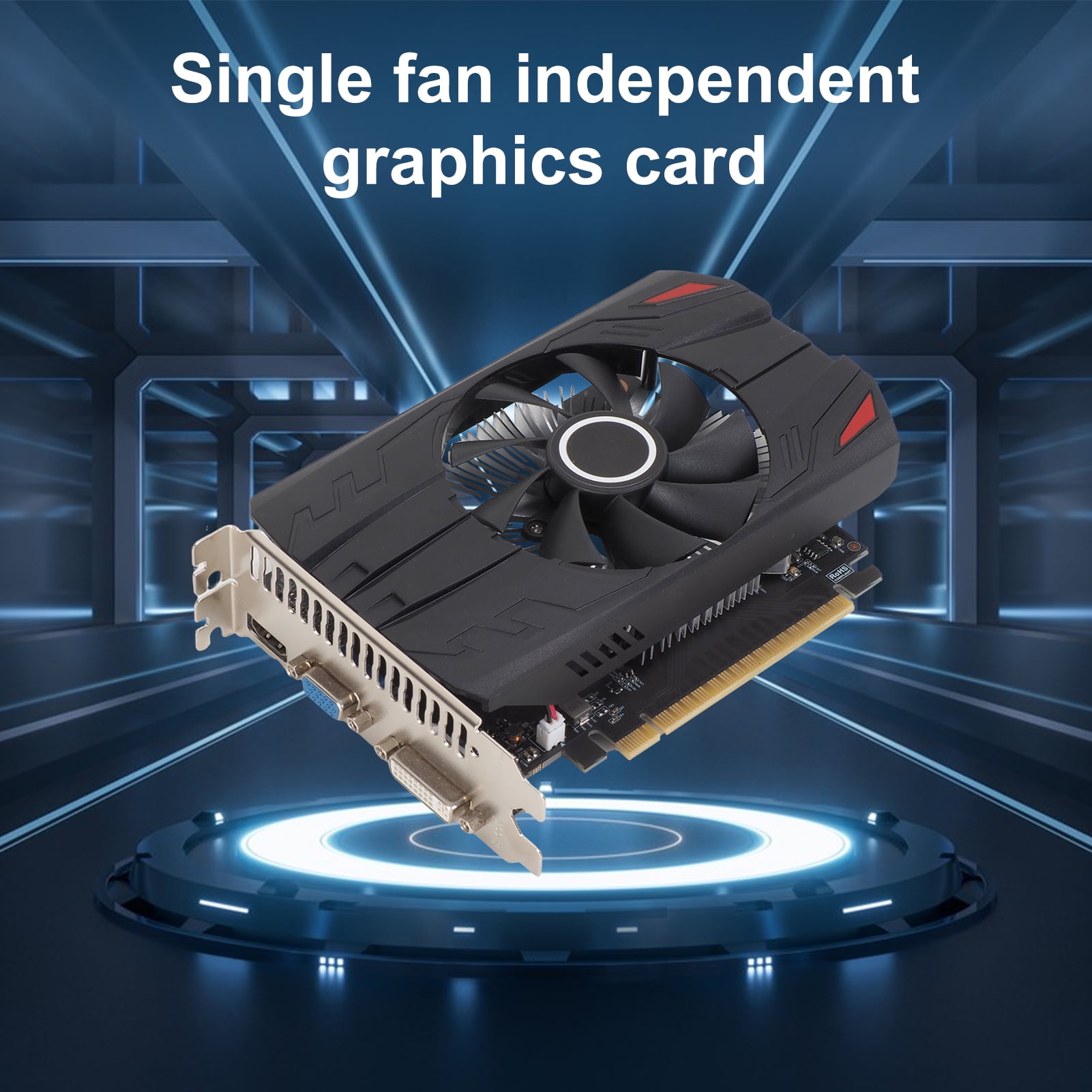 Lohuatrd Graphics Card 2GB GDDR5 Single Fan Cooling System PCI-E 3.0 ...