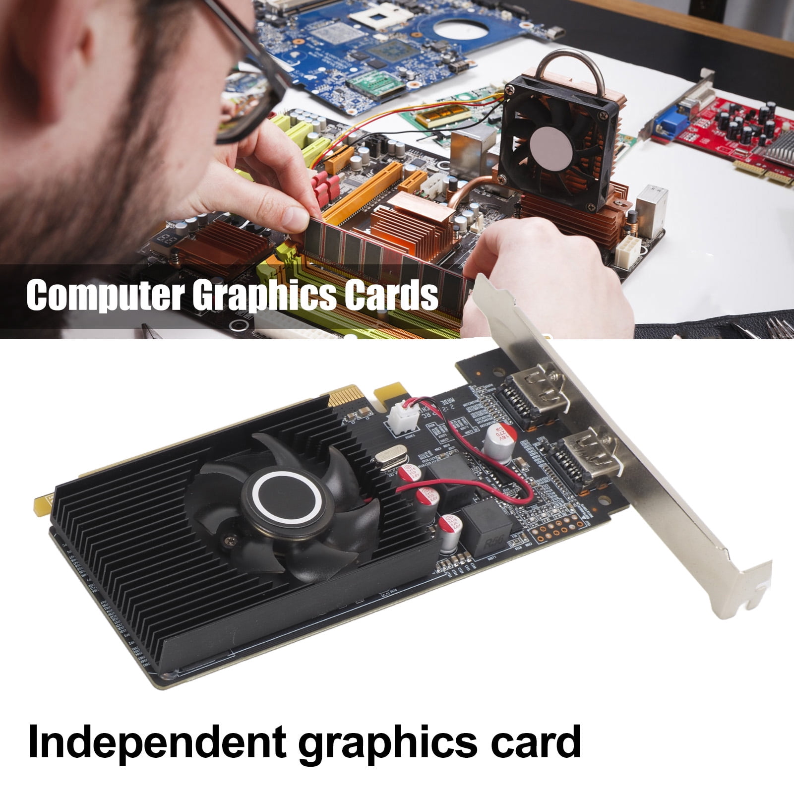 Lohuatrd HD6570 2GB Graphics Card 64-Bit PEC-E DDR3 Video Card DVI VGA ...
