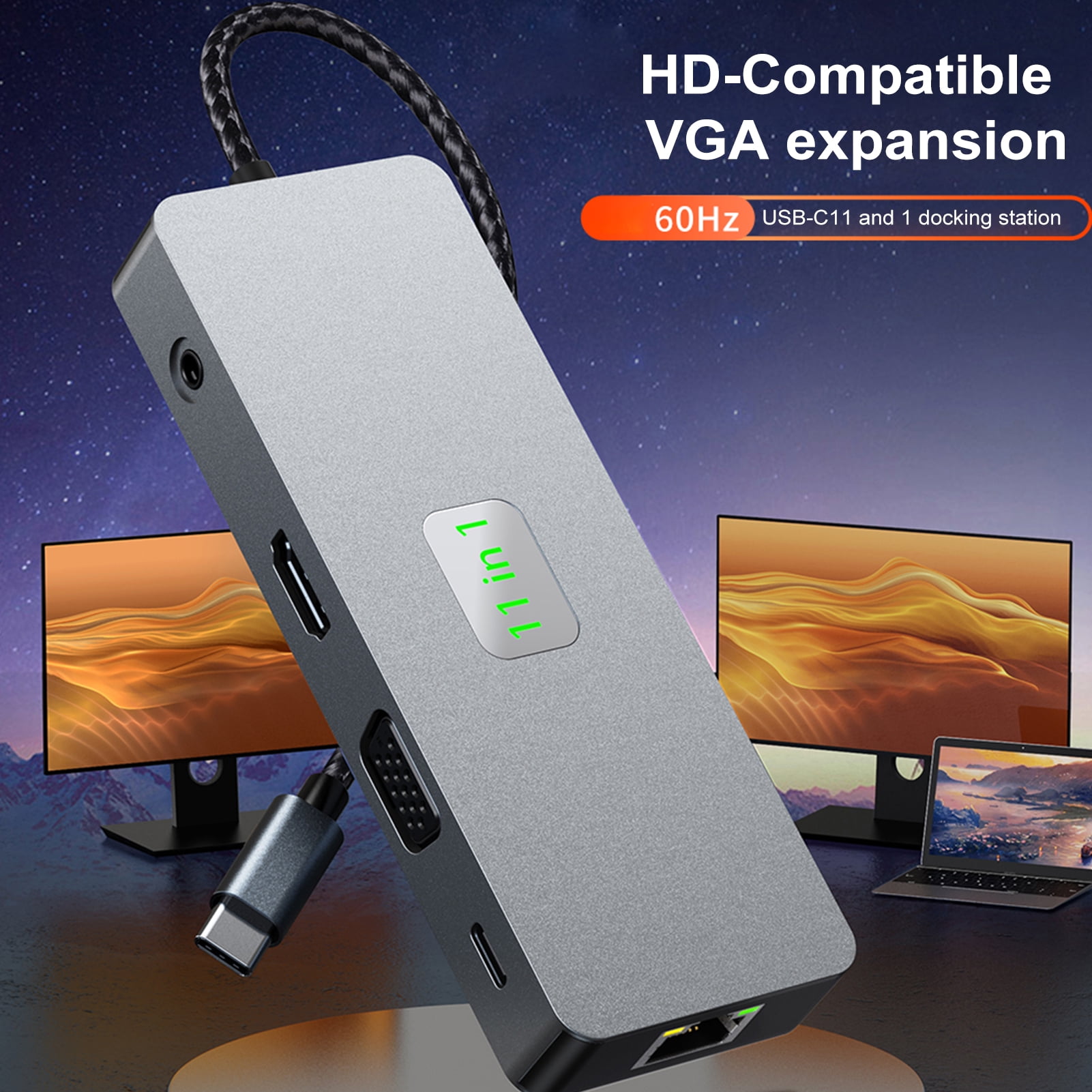Lohuatrd Laptop Docking Station USB C Hub Universal High-Speed ...