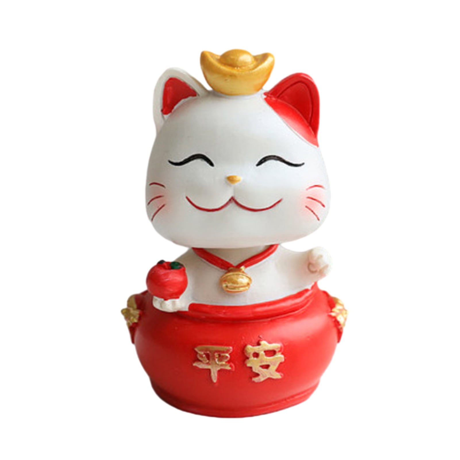 Lohuatrd Lucky Cat Ornament Luck Fortune Resin Ornament Exquisite ...