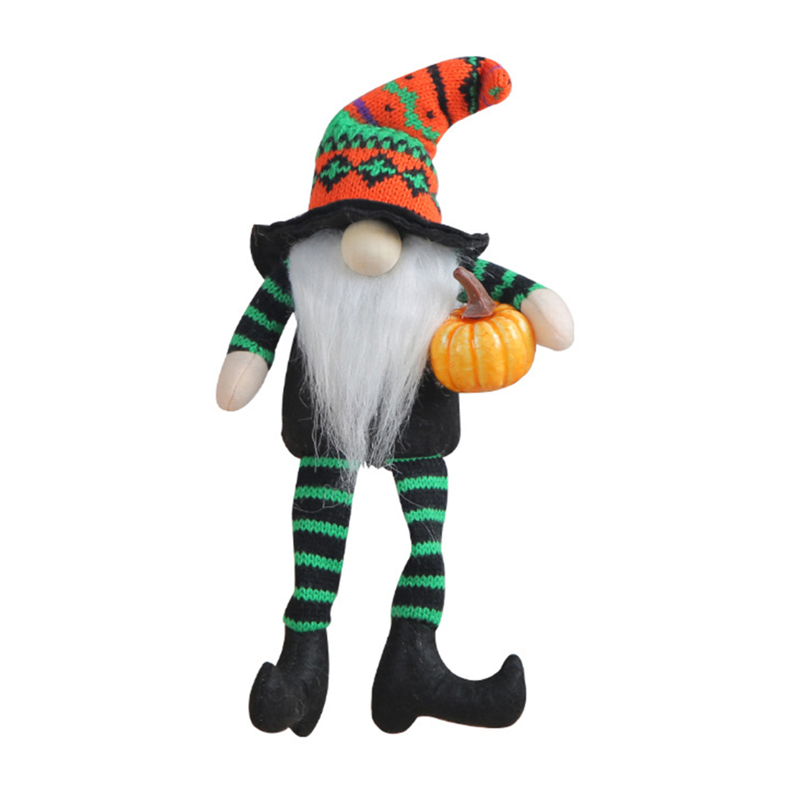 Lohuatrd Mini Faceless Doll Striped Pattern Long Legs Doll Decoration ...