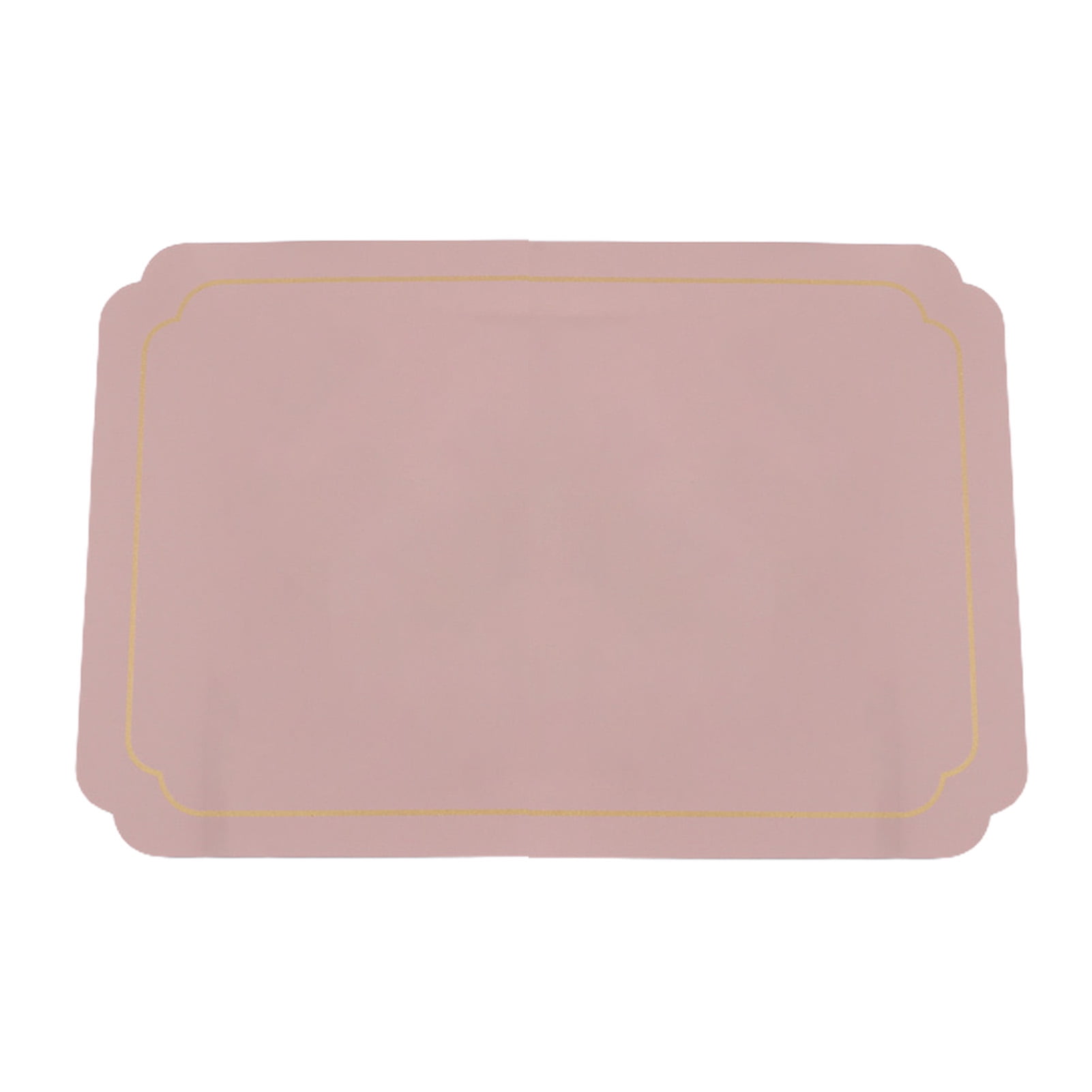 Lohuatrd Nordic Placemat Rectangular Gold Edge Design Heat Resistant ...