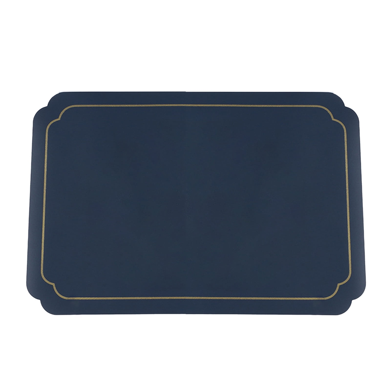 Lohuatrd Nordic Placemat Rectangular Gold Edge Design Heat Resistant ...