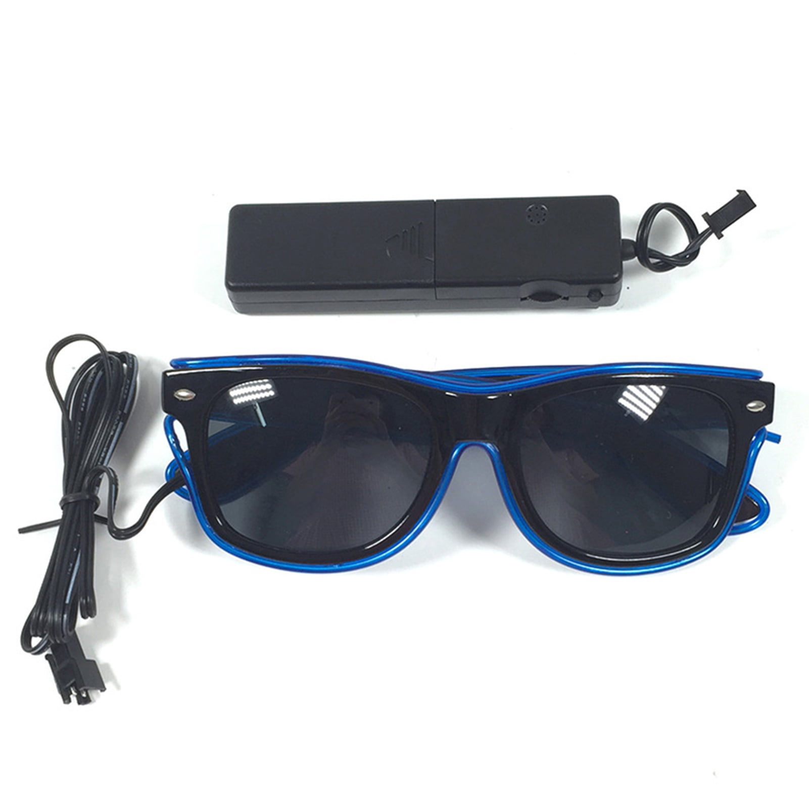Lohuatrd Party Sunglasses Light Up LED Unisex Wire Neon Glow in The ...