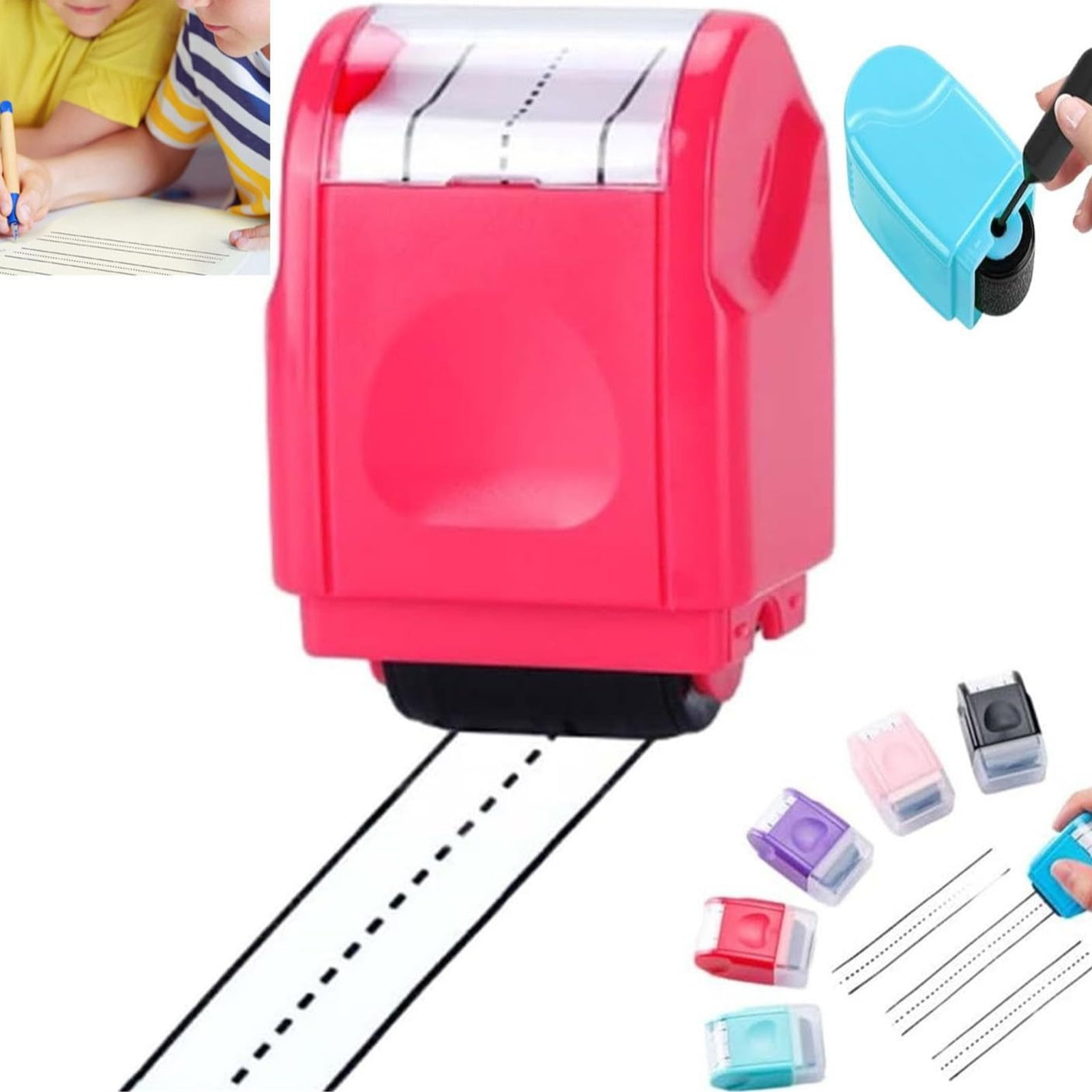 Lohuatrd Race Track Stamp Self Inking Line Road Stamp Roller Compact ...