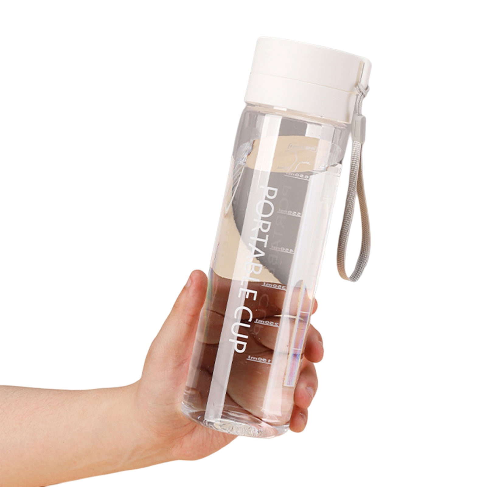 Lohuatrd Transparent Water Cup - 28 Oz Sports Bottle Leak-proof Student ...