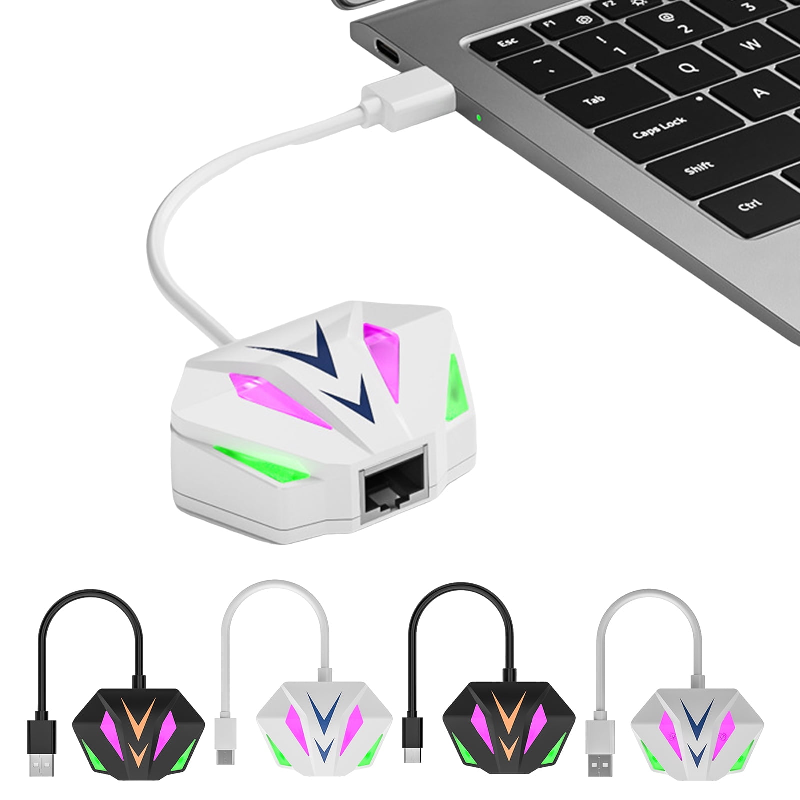 Lohuatrd USB Ethernet Adapter with PD Charging Port Stable Network High ...