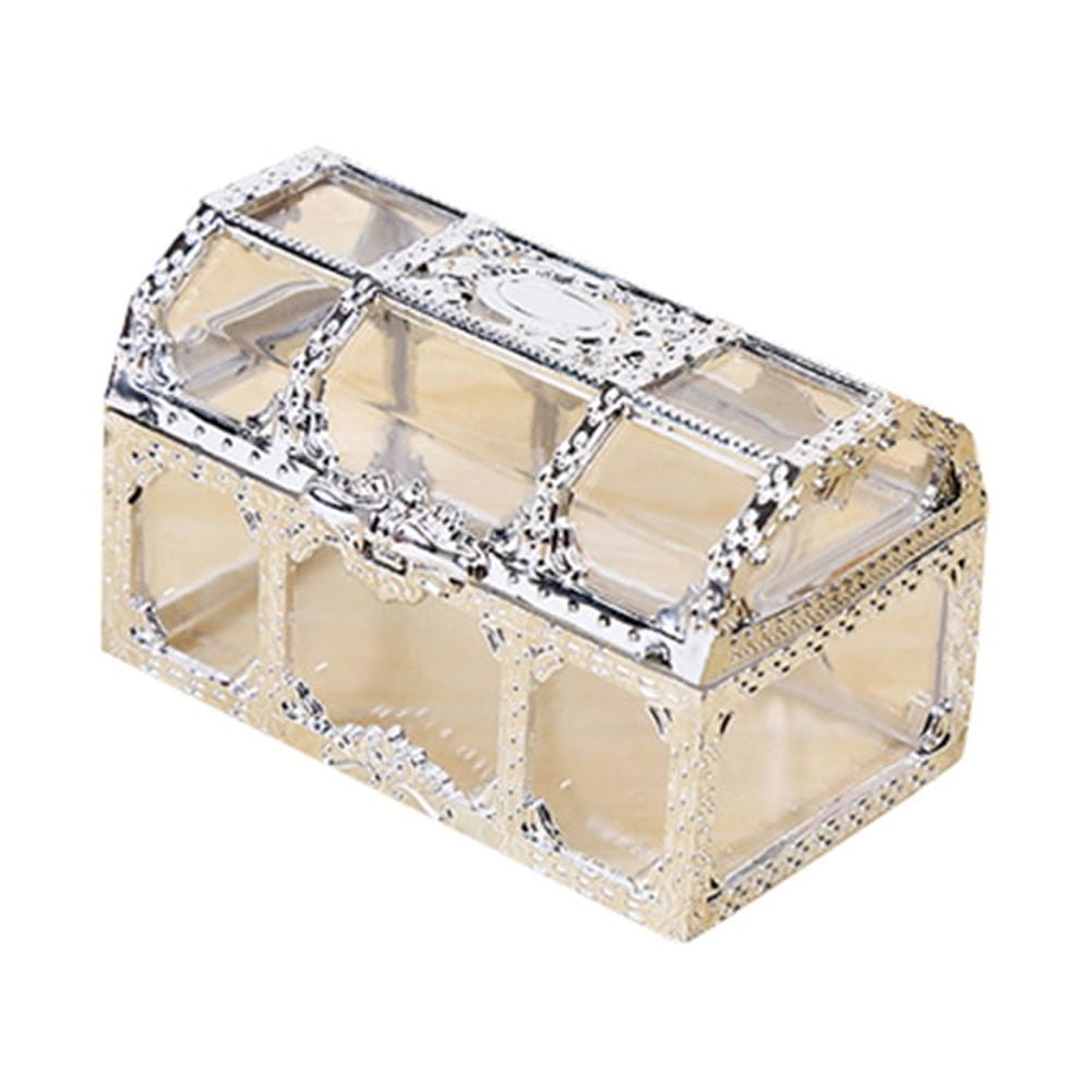 Lohuatrd Vintage Transparent Pirate Treasure Storage Box, Crystal Gem ...