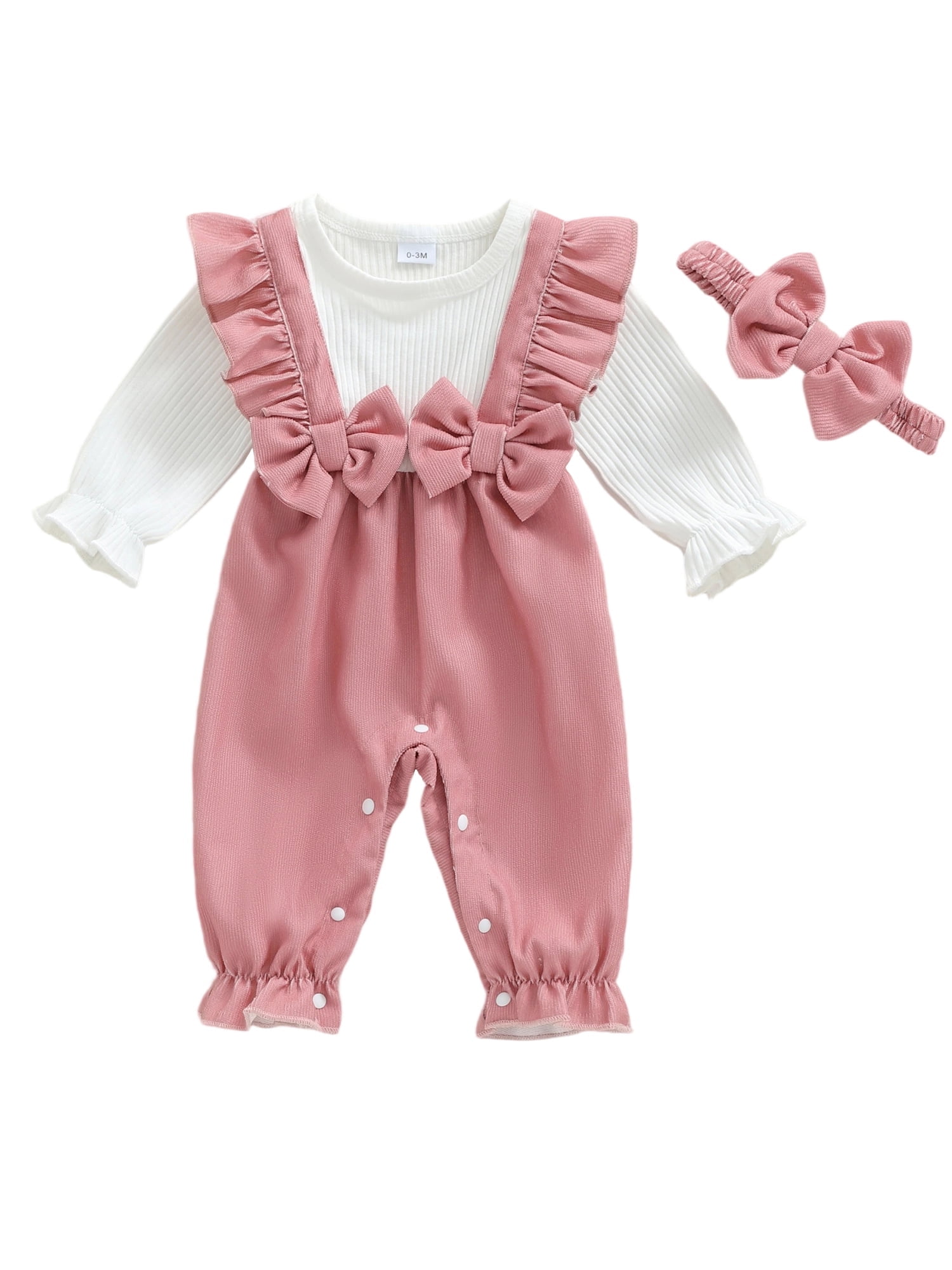 Loicainy Infant Baby Toddler Girl Fall Spring Jumpsuit 3 6 9 12 18 ...