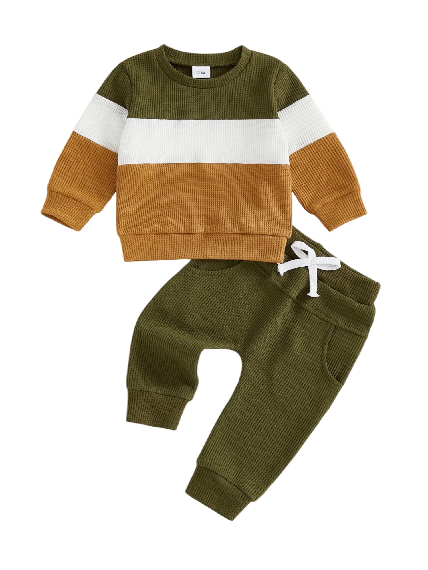 Loicainy Toddler Baby Boy Fall Outfit 6 12 18 24 Months 2T 3T Contrast ...