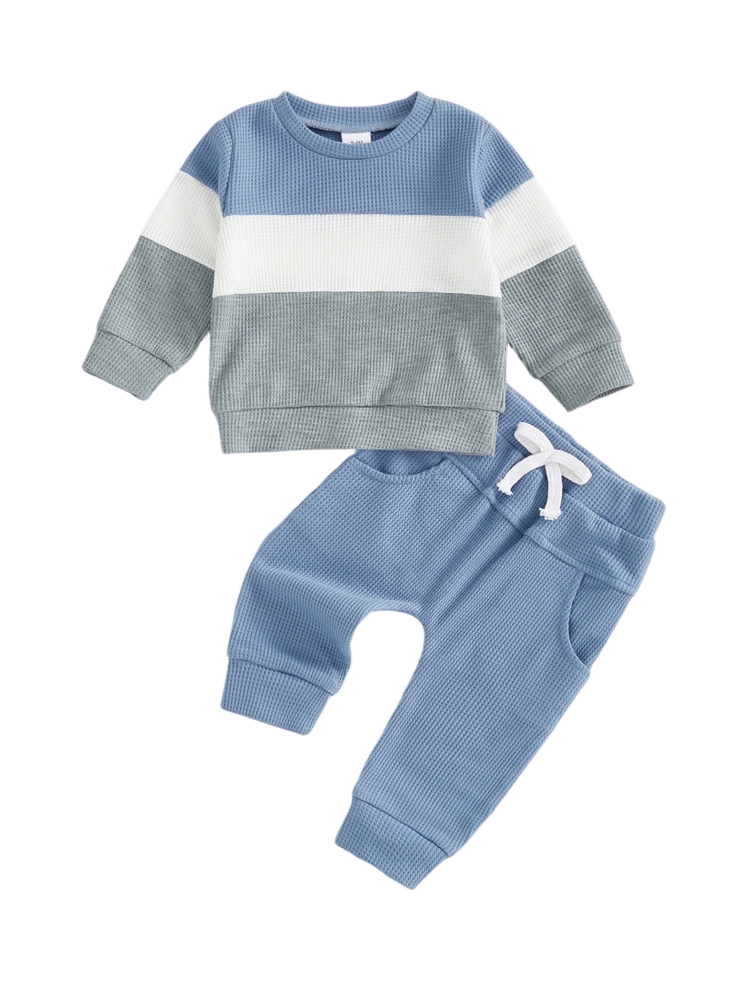 Loicainy Toddler Baby Boy Fall Outfit 6 12 18 24 Months 2T 3T Contrast ...