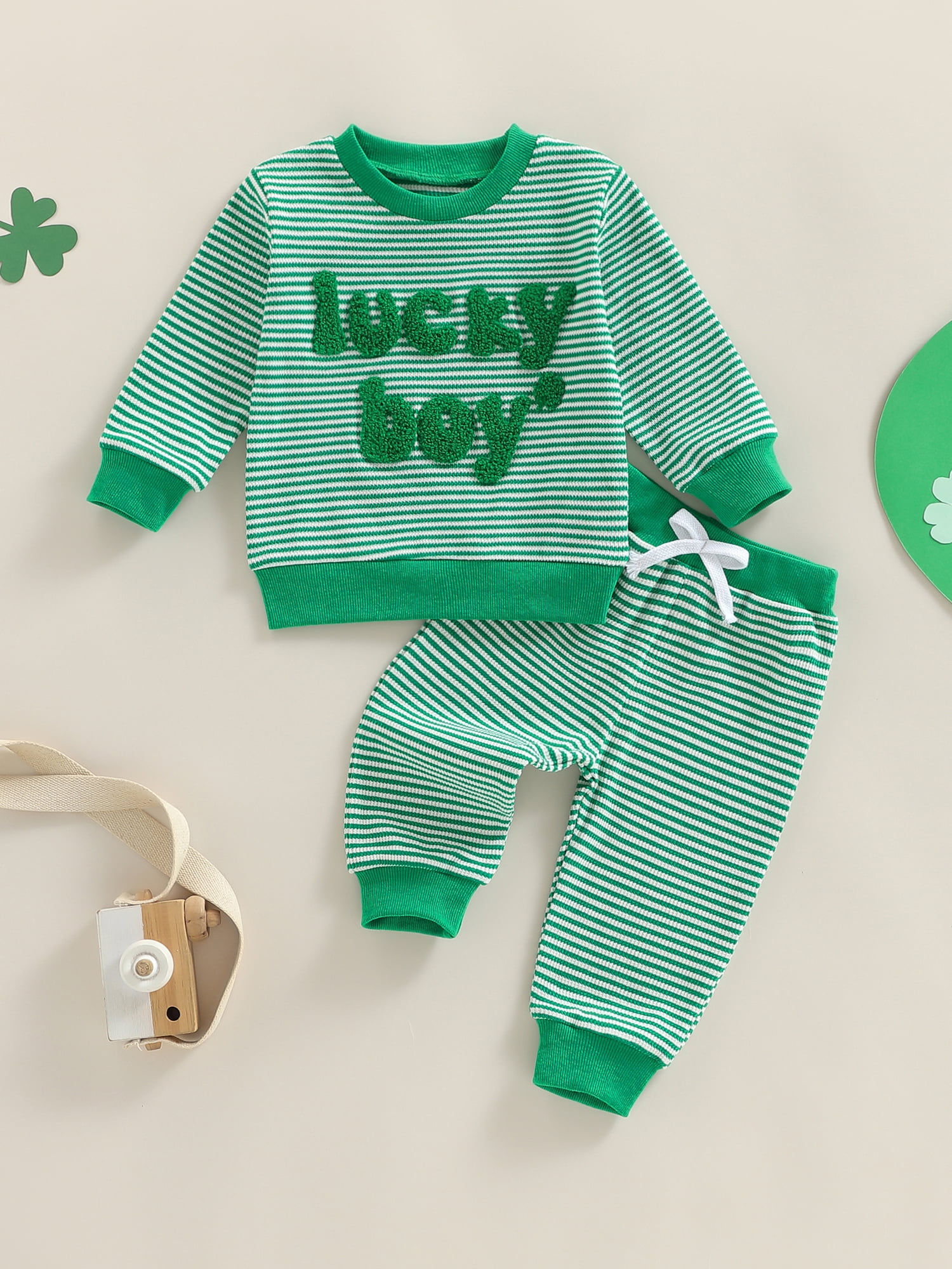 Loicainy Toddler Baby Boy Spring Outfit 6 12 18 24 Months 2T 3T Striped ...