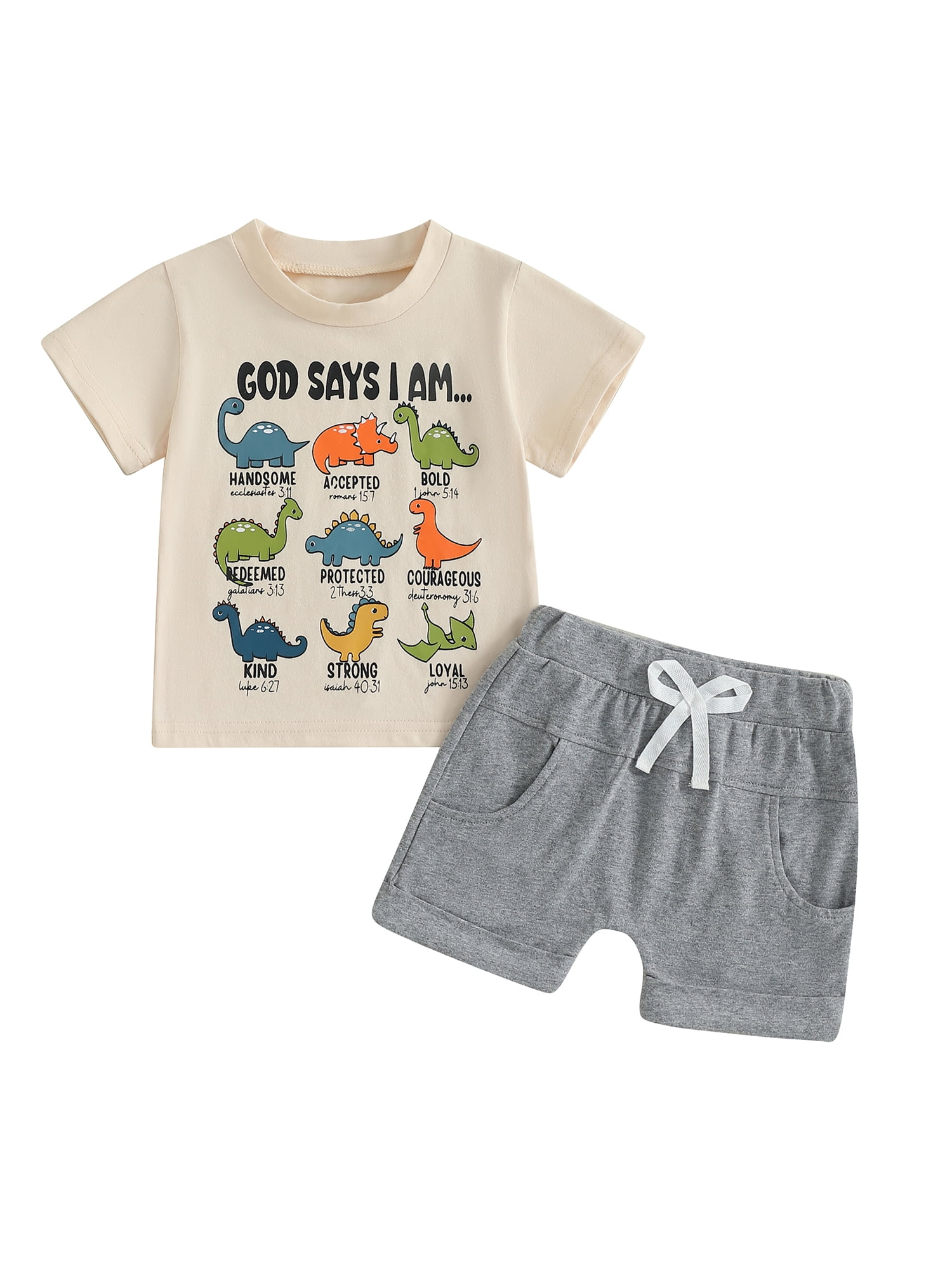 Loicainy Toddler Baby Boy Summer Outfits 6 12 18 24 Months 2T 3T 4T ...