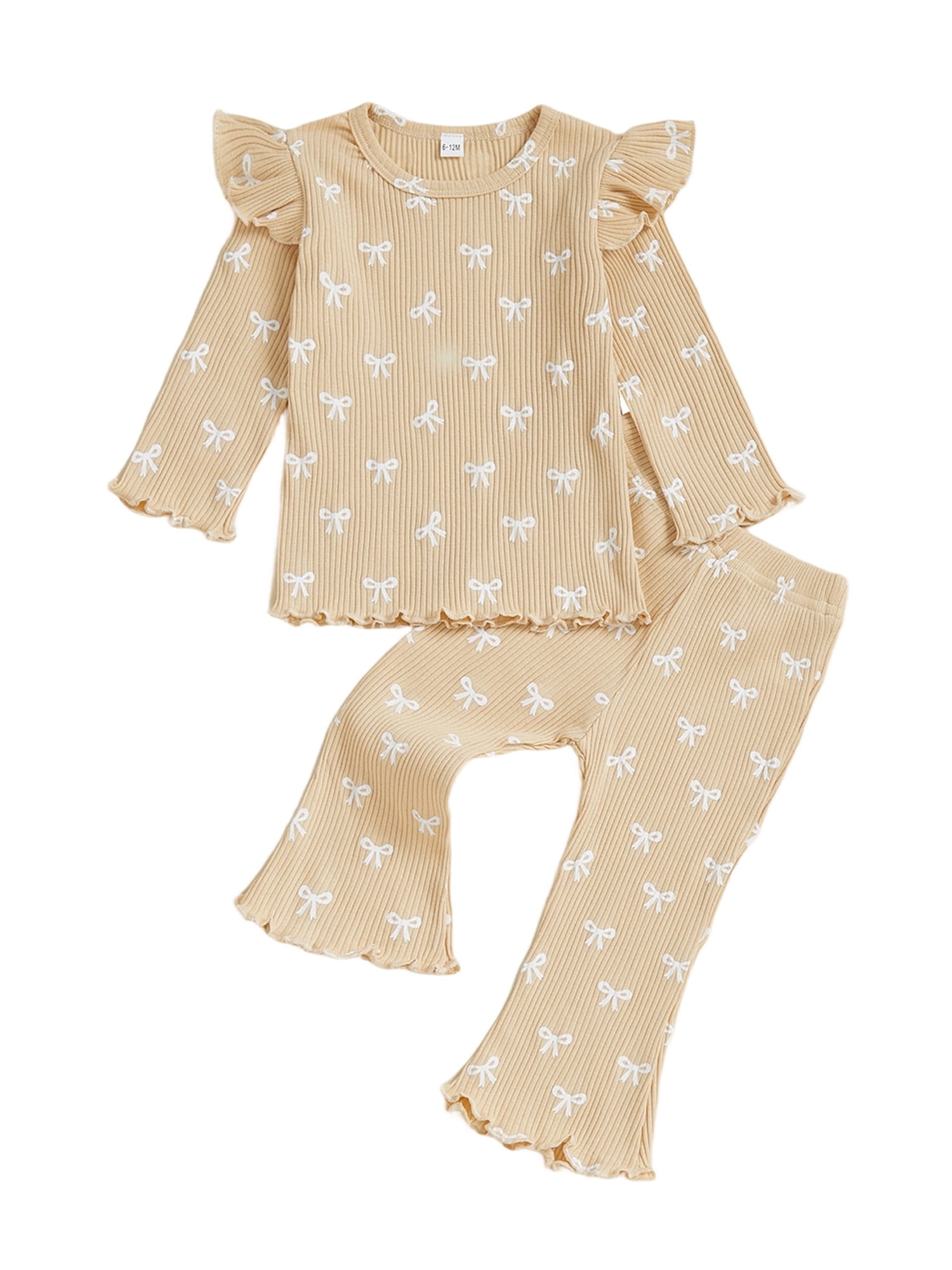 Loicainy Toddler Baby Girl Fall Outfits 6 12 182 4 Months 2T 3T 4T Bow ...