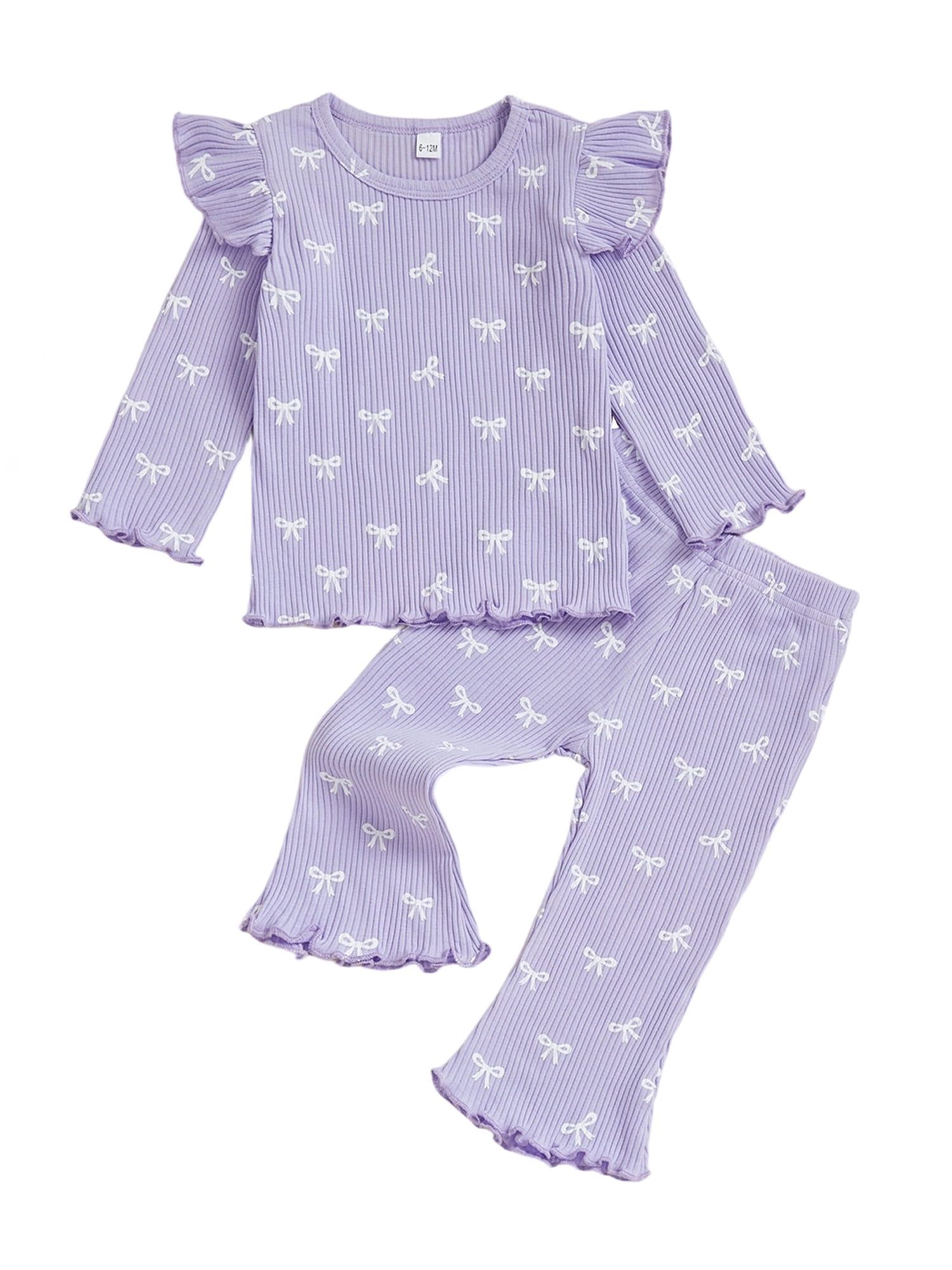 Loicainy Toddler Baby Girl Fall Outfits 6 12 182 4 Months 2T 3T 4T Bow ...