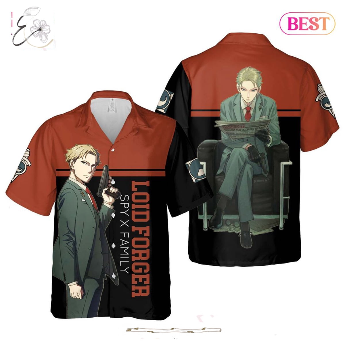 Loid Forger Hawaiian Shirt Spy X Family Anime Shirt for Men Women ...