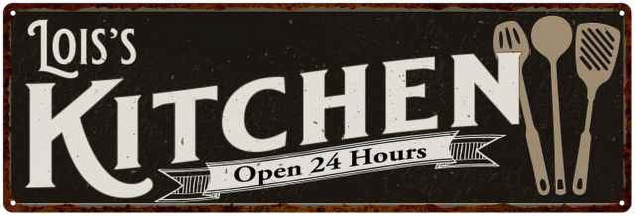 Lois's Kitchen Sign Chic Wall Decor Gift Mom 6x18 206180014094 ...