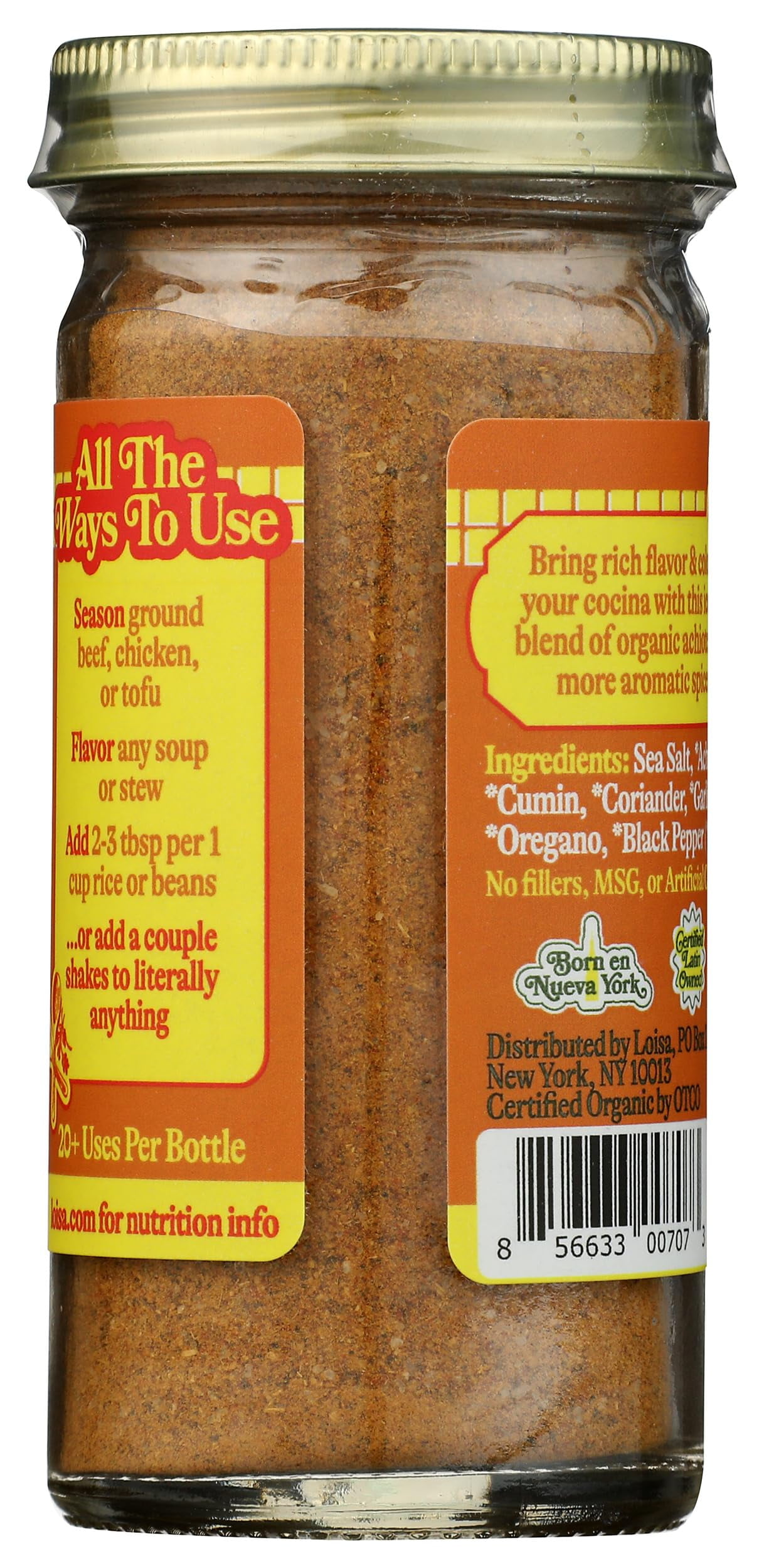 Loisa Organic Sazon Seasoning, 2.3 OZ H2FSD - Walmart.com