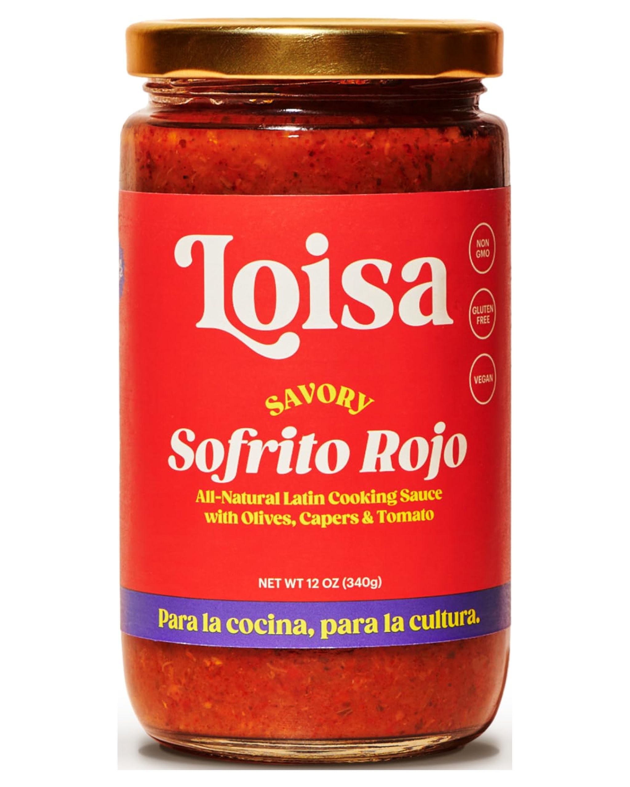 Loisa Sofrito Rojo Cooking Sauce, Non-GMO, No-MSG, No Preservatives, No ...