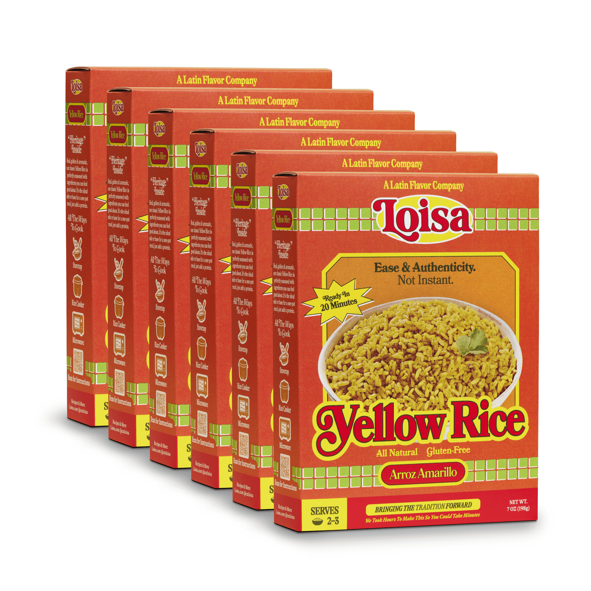 Loisa Yellow Rice, Premium Latin Rice, Non-GMO, No-MSG, No Artificial ...