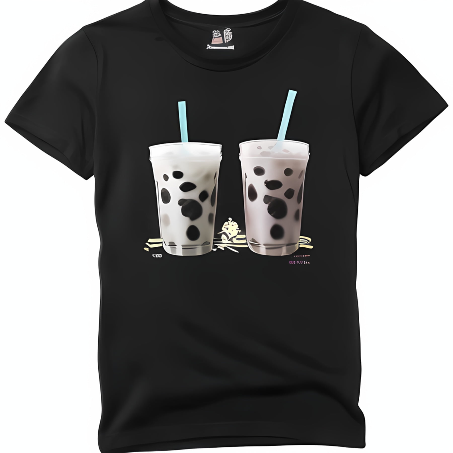 Loish inspired Teea Glasses T-Shirt Design Milk and Black Pearls ...