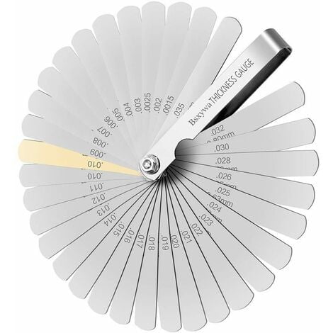 Lojalitet Feeler Gauge, 32 Blades Stainless Steel Valve Shim Set ...