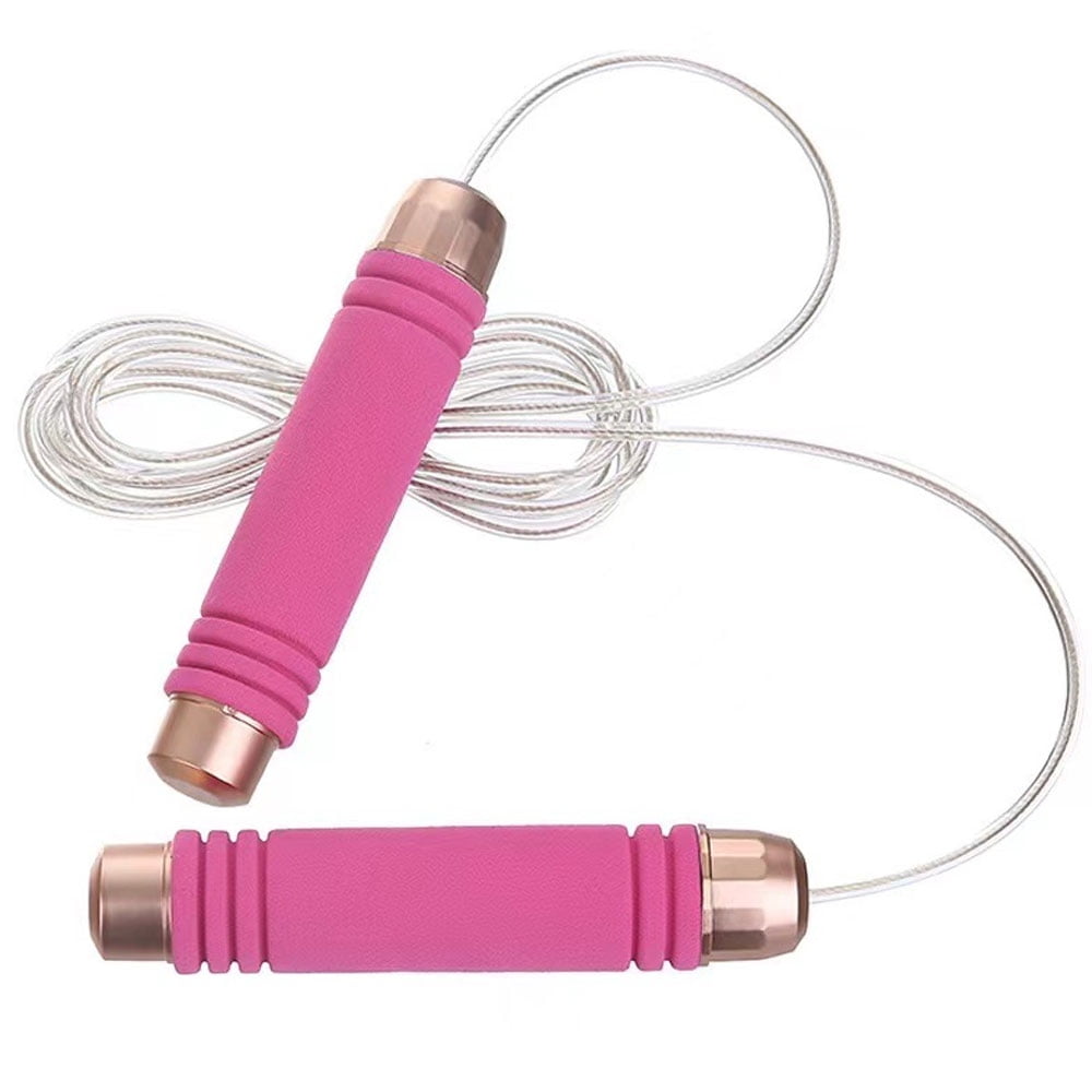 Lojalitet Weight-bearing gold-plated steel wire skipping rope for men ...