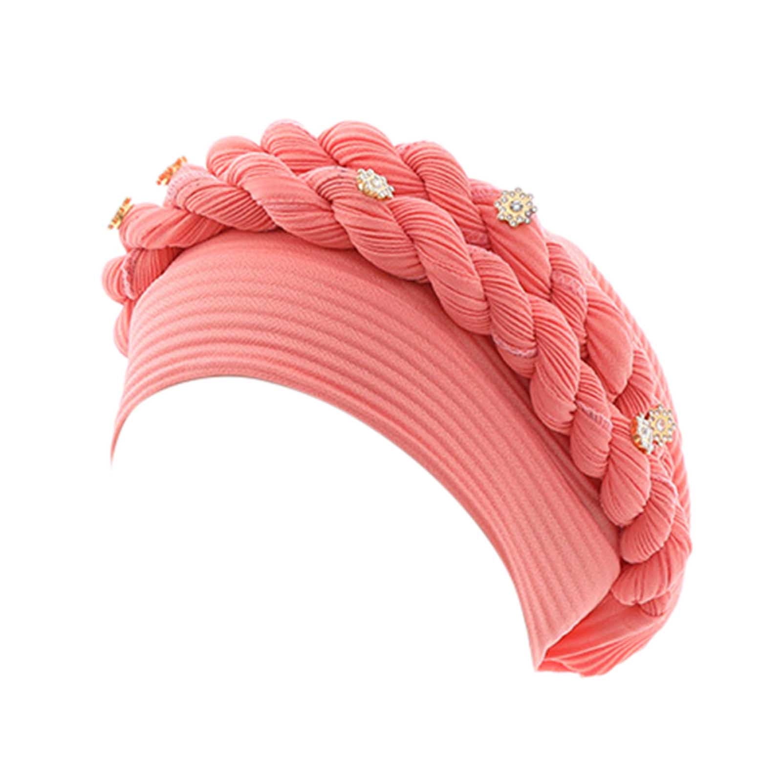 Lojoutye 2025 Fashion Women Beading Braid Bucket Hat Teenage Hat Ruffle ...